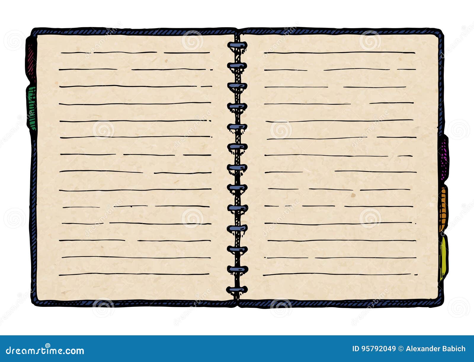 Illustration de carnet illustration de vecteur. Illustration du carnet ...