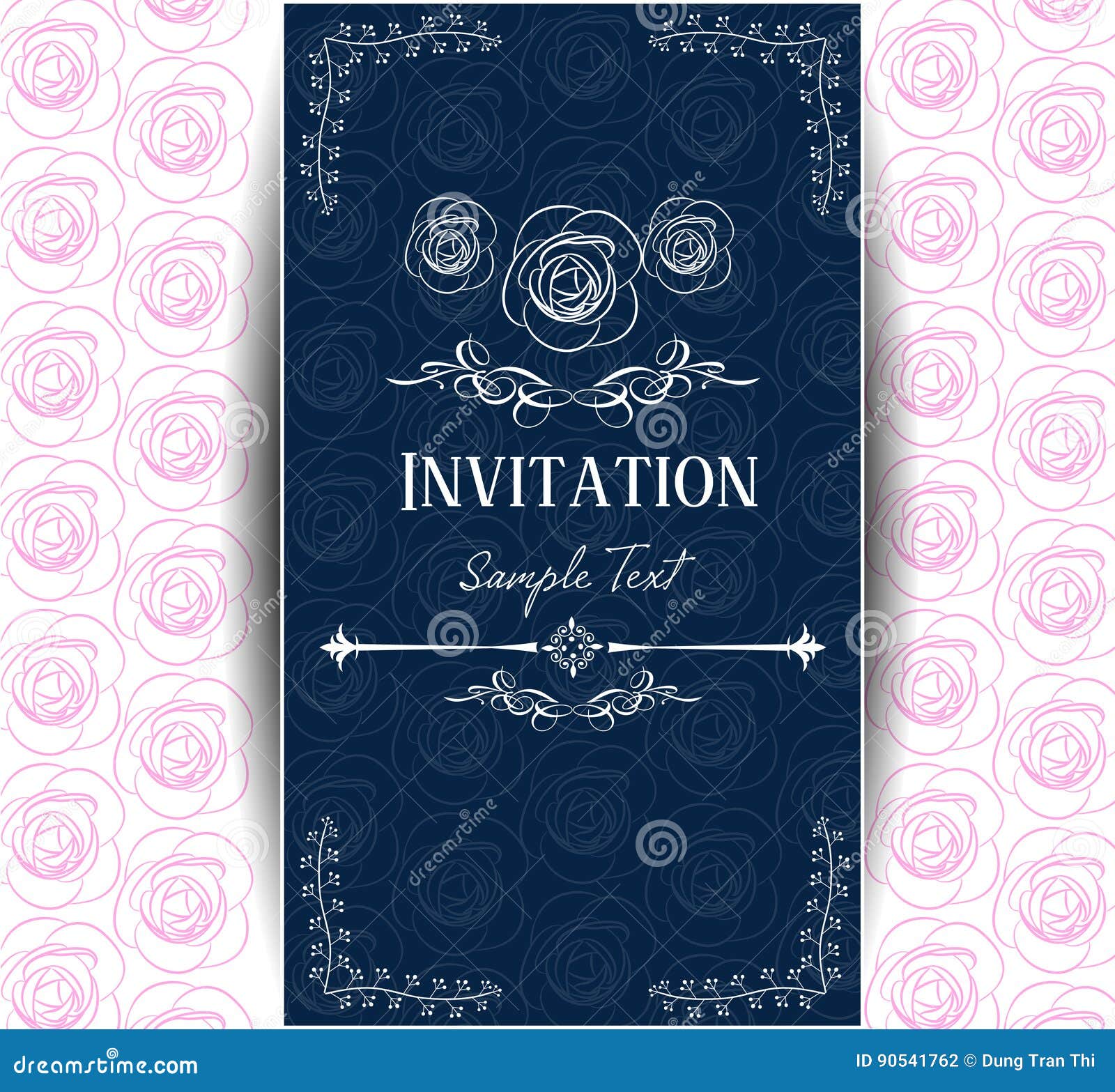 Illustration De Carte D'invitation Illustration de Vecteur ...
