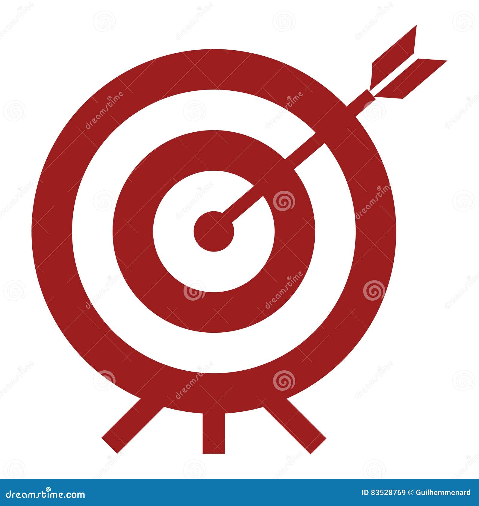 Illustration de cible illustration stock. Illustration du affaires ...