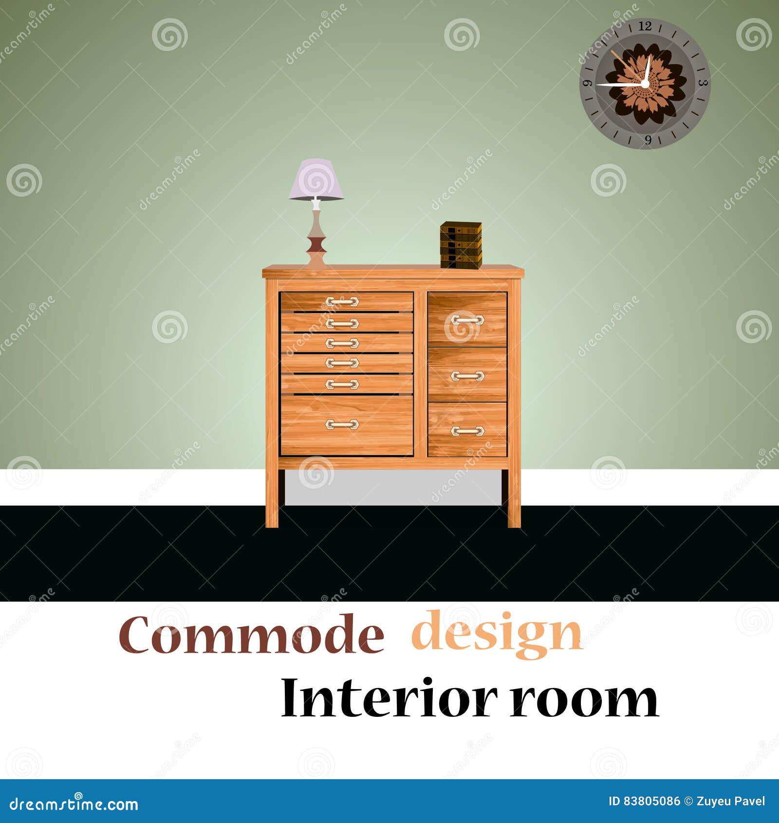 Illustration de commode illustration de vecteur. Illustration du maison ...