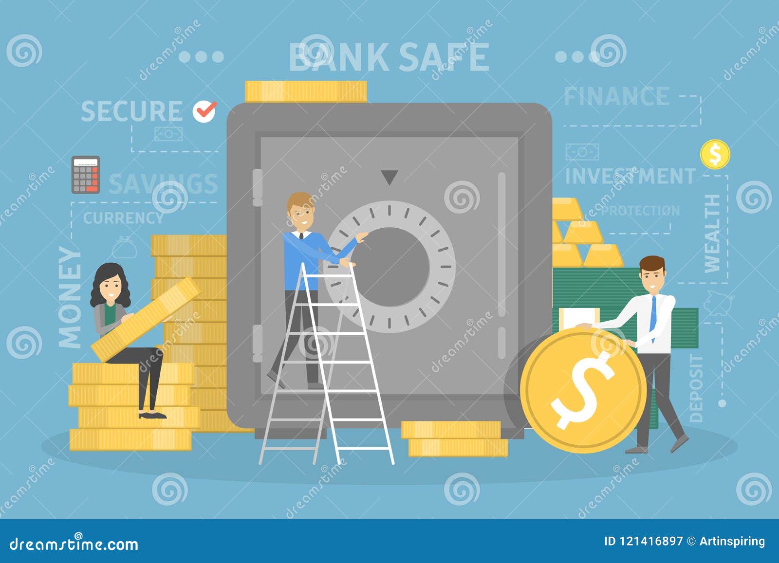 Illustration De Concept De Banque Illustration de Vecteur ...