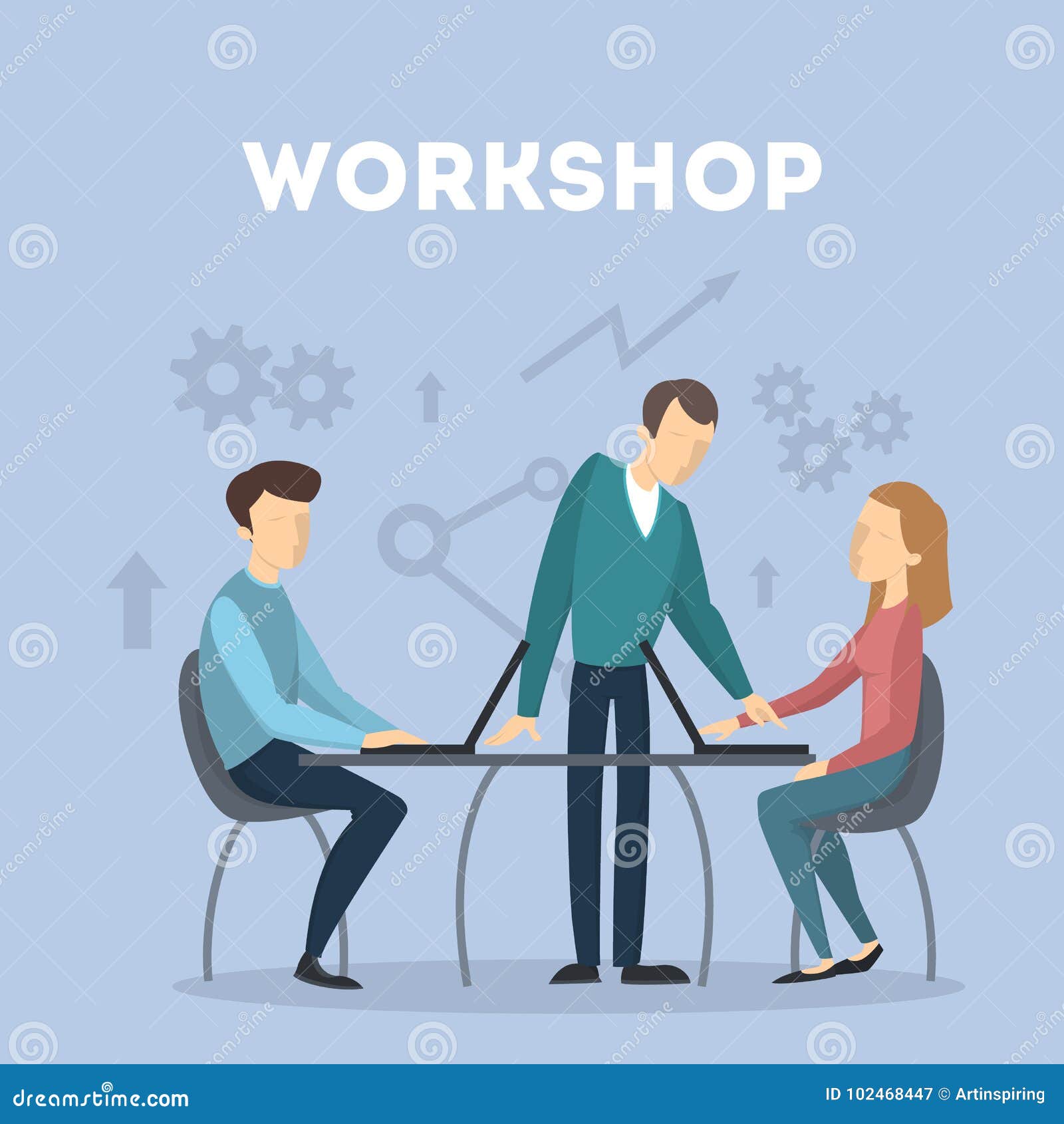 Illustration De Concept D'atelier Illustration de Vecteur ...