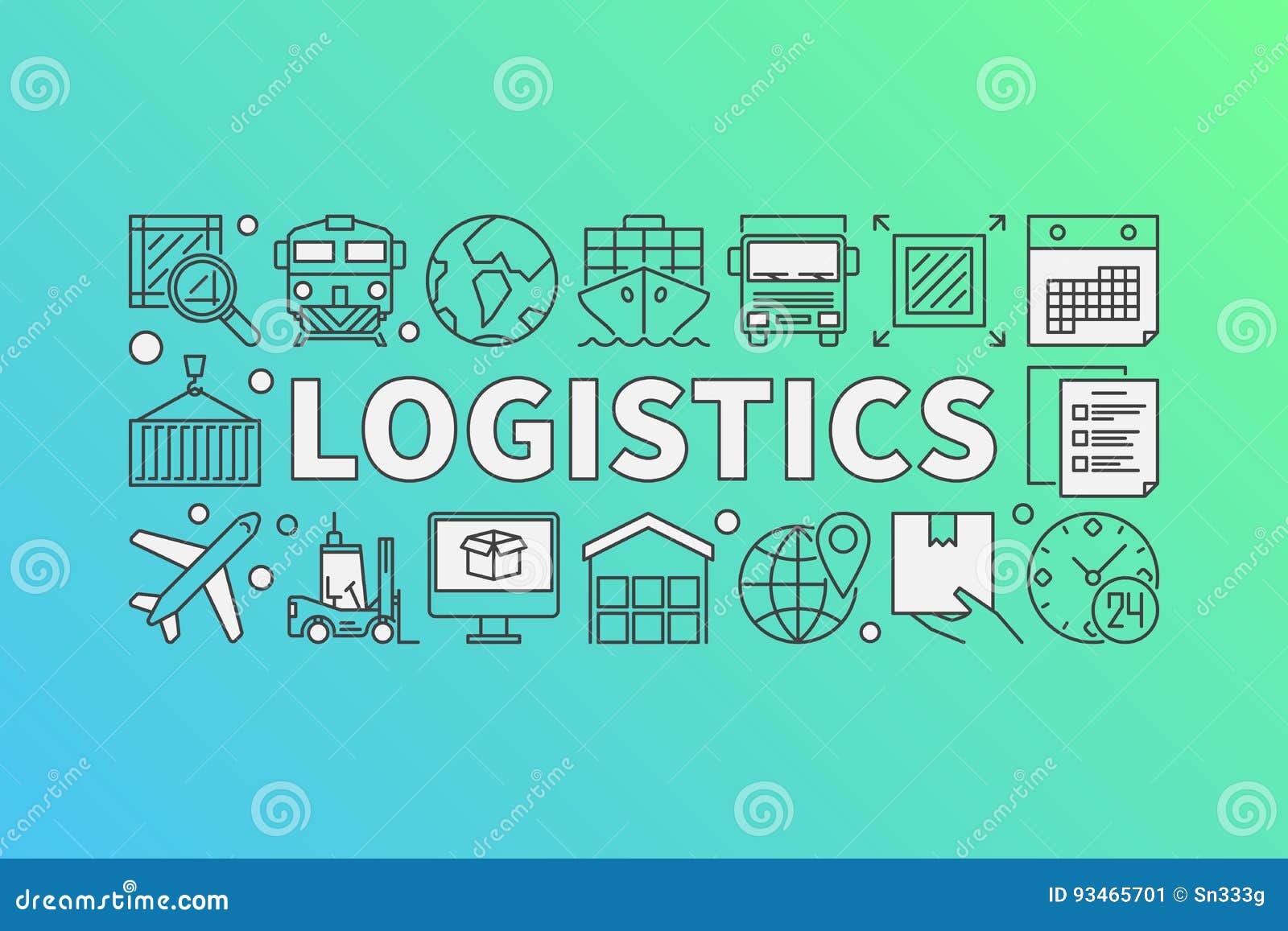Illustration De Concept De Logistique Illustration de Vecteur ...
