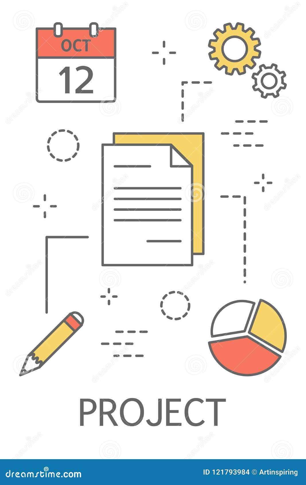 Illustration De Concept De Projet Illustration de Vecteur ...