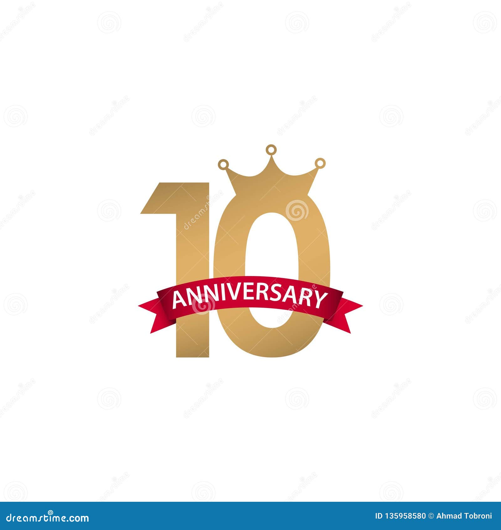 Illustration De Conception De Vecteur D'anniversaire De 10 Ans ...