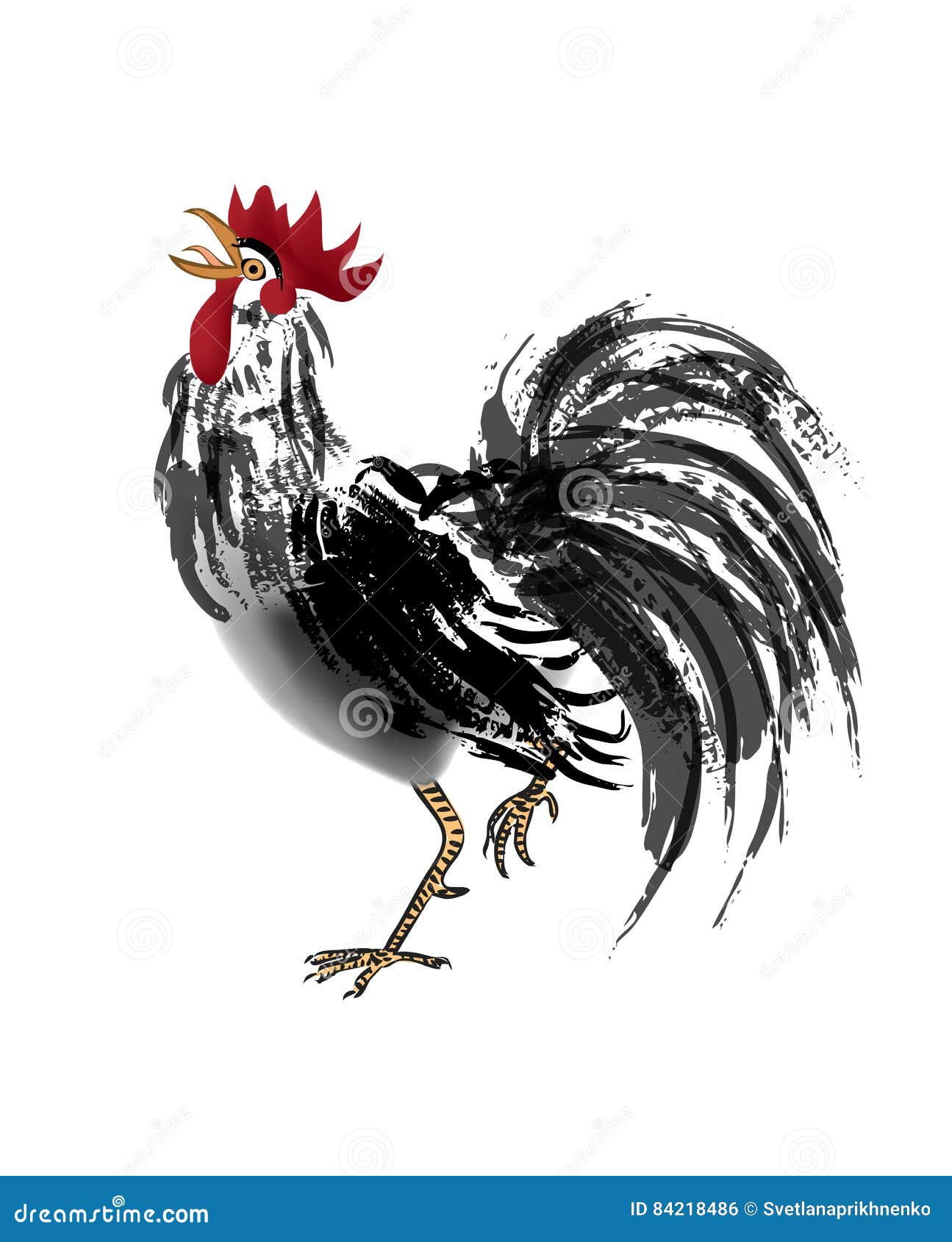 Illustration de coq illustration de vecteur. Illustration du signe ...