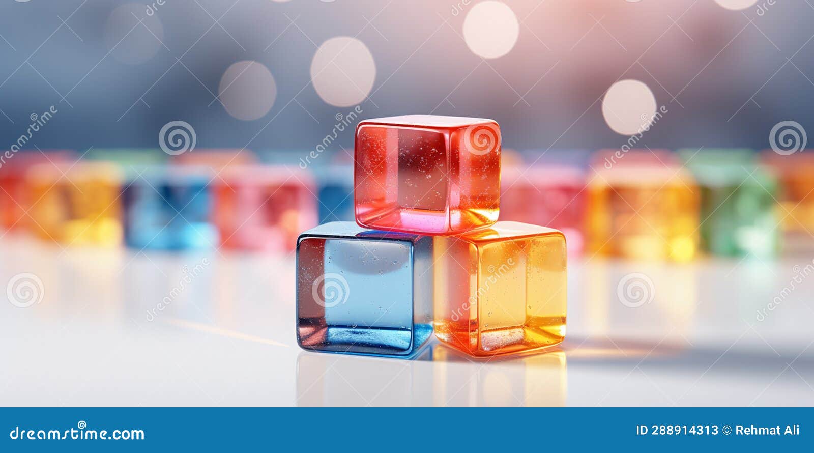 Illustration De Cubes 3d Sur Fond Blanc Illustration Stock ...