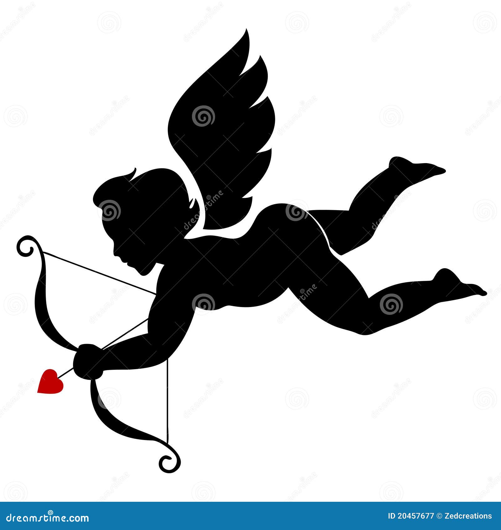 Illustration de cupidon illustration de vecteur. Illustration du amour ...