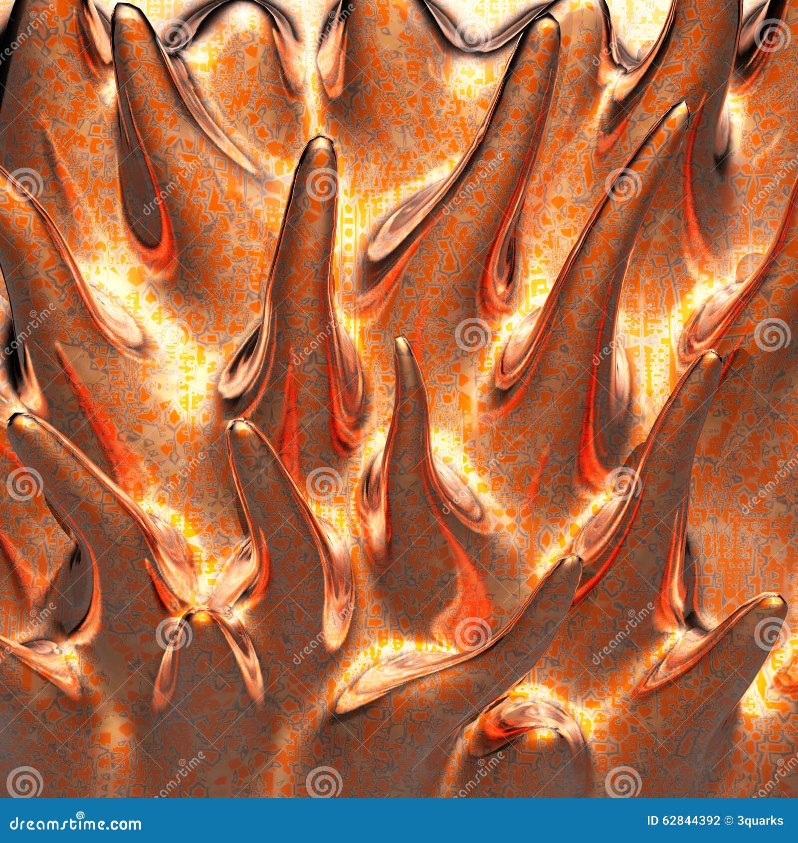 Illustration De Digital D'une Structure Organique Illustration Stock ...