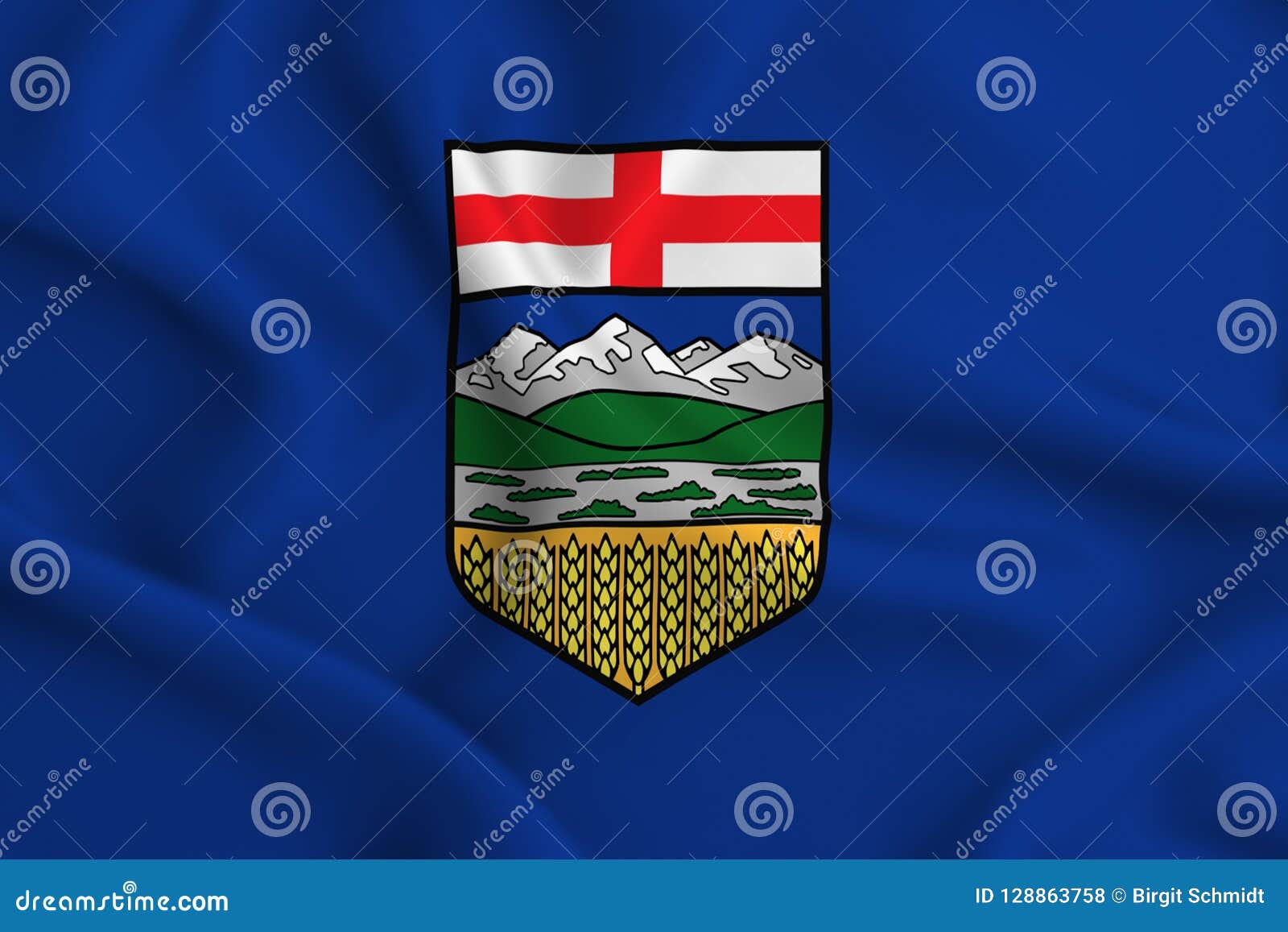 Illustration De Drapeau D'Alberta Illustration Stock - Illustration du ...