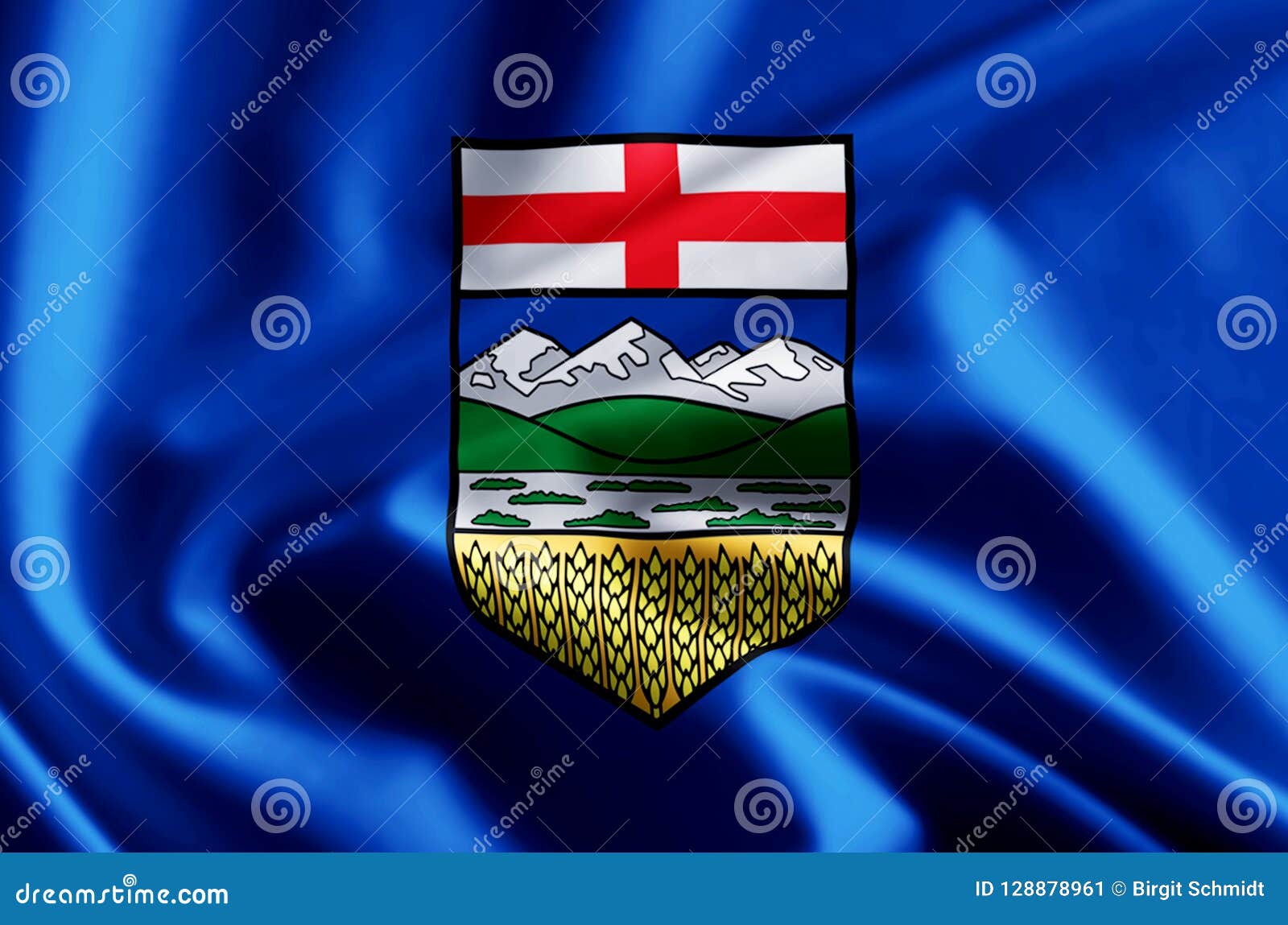 Illustration De Drapeau D'Alberta Illustration Stock - Illustration du ...