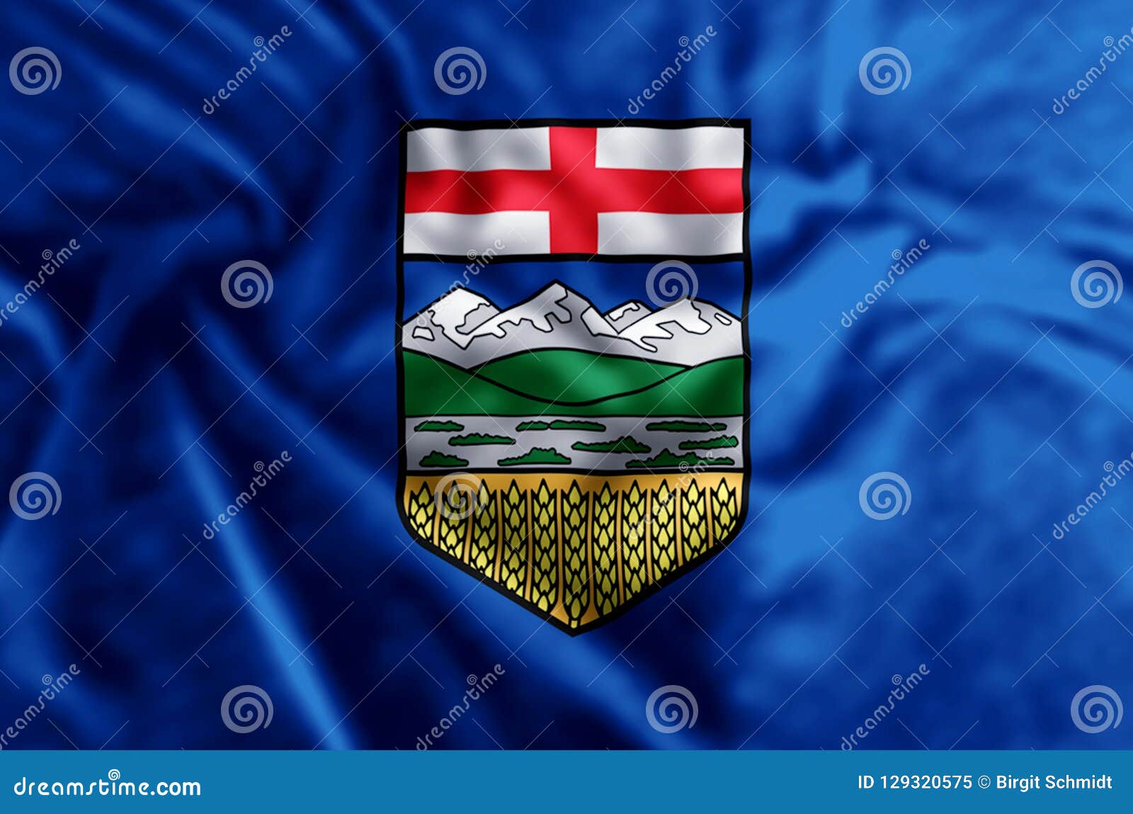 Illustration De Drapeau D'Alberta Illustration Stock - Illustration du ...