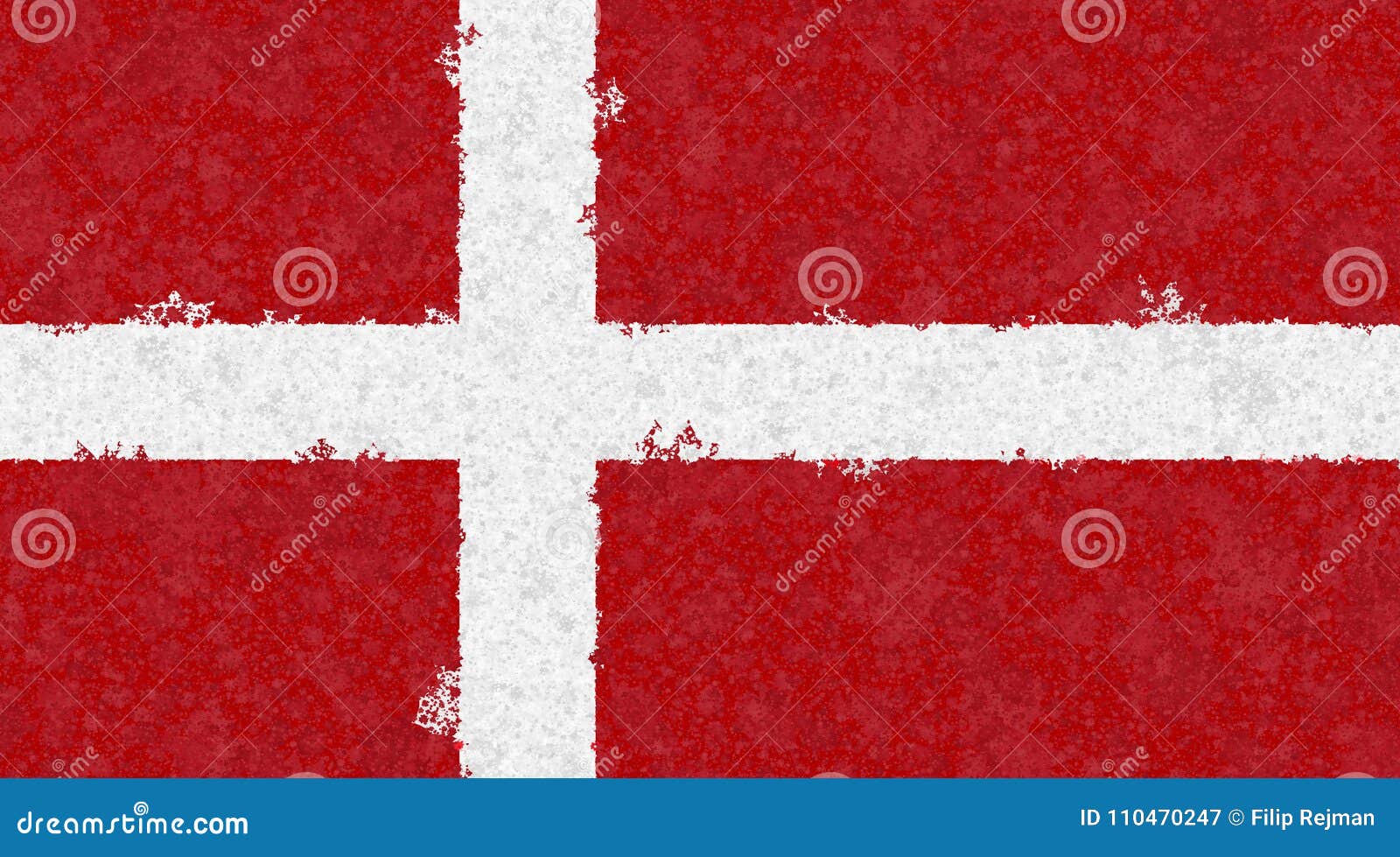 Illustration De Drapeau Danois Illustration Stock - Illustration of ...