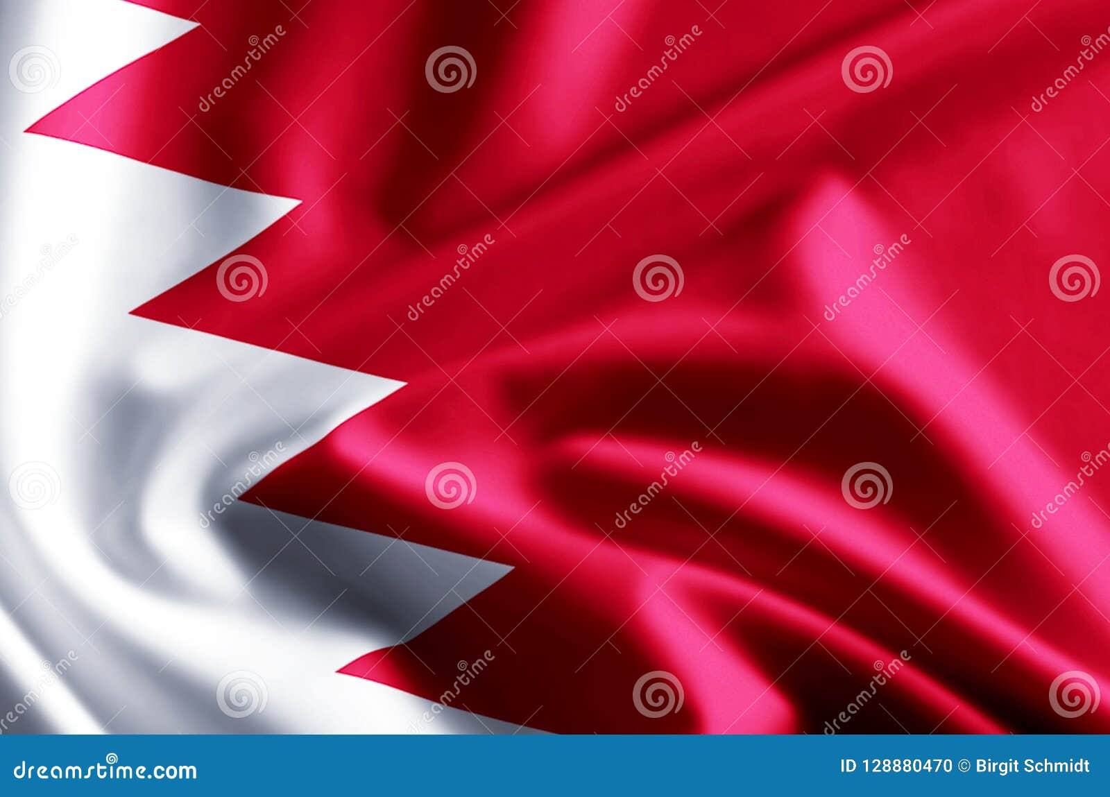Illustration De Drapeau Du Bahrain Illustration Stock - Illustration of ...