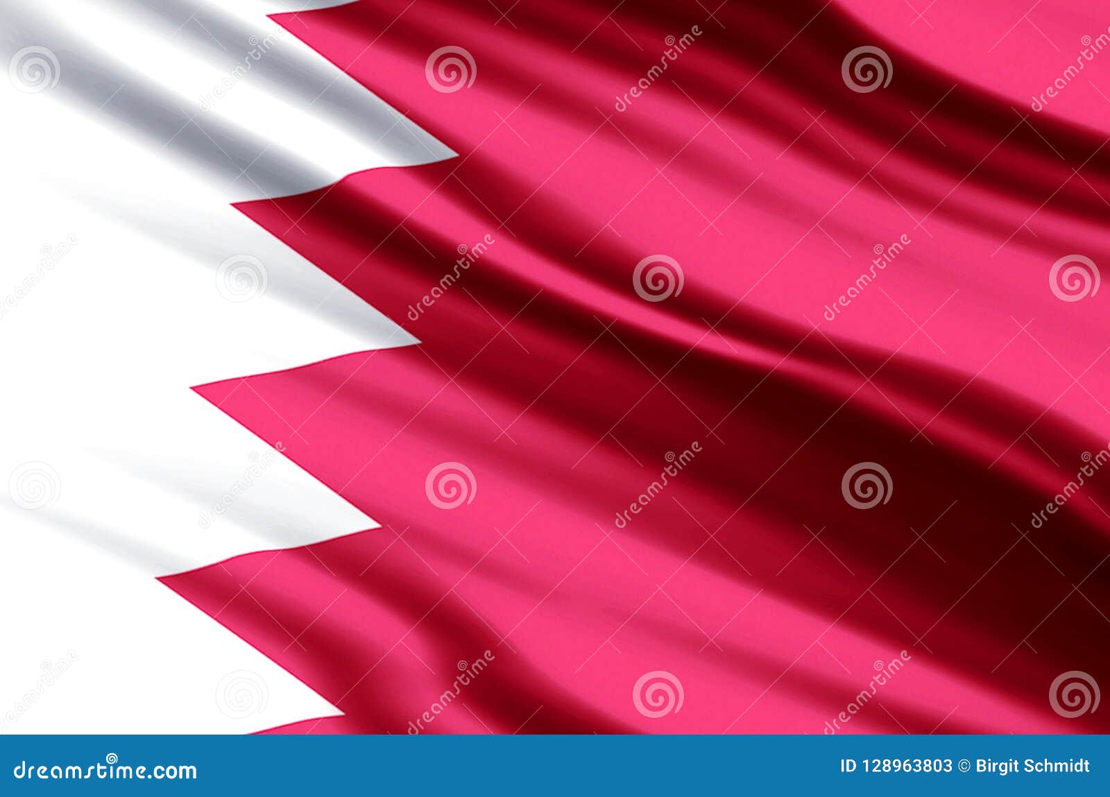 Illustration De Drapeau Du Bahrain Illustration Stock - Illustration du ...