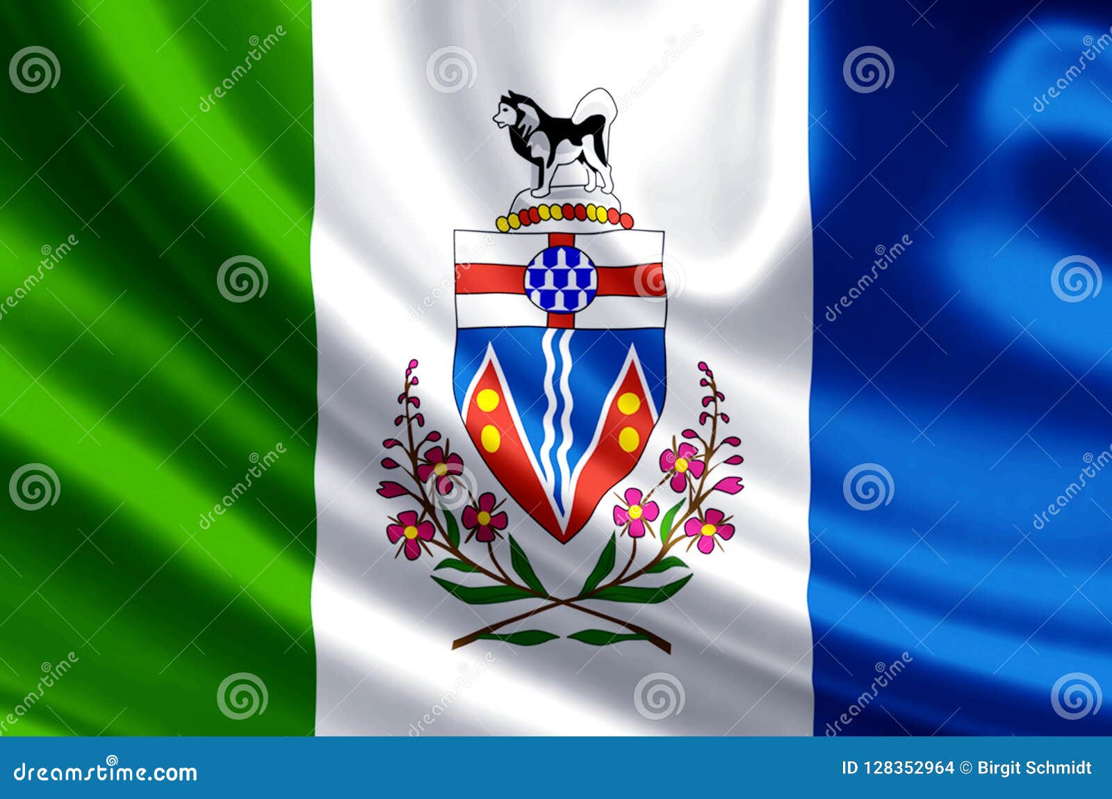 Illustration De Drapeau Du Yukon Illustration Stock - Illustration du ...
