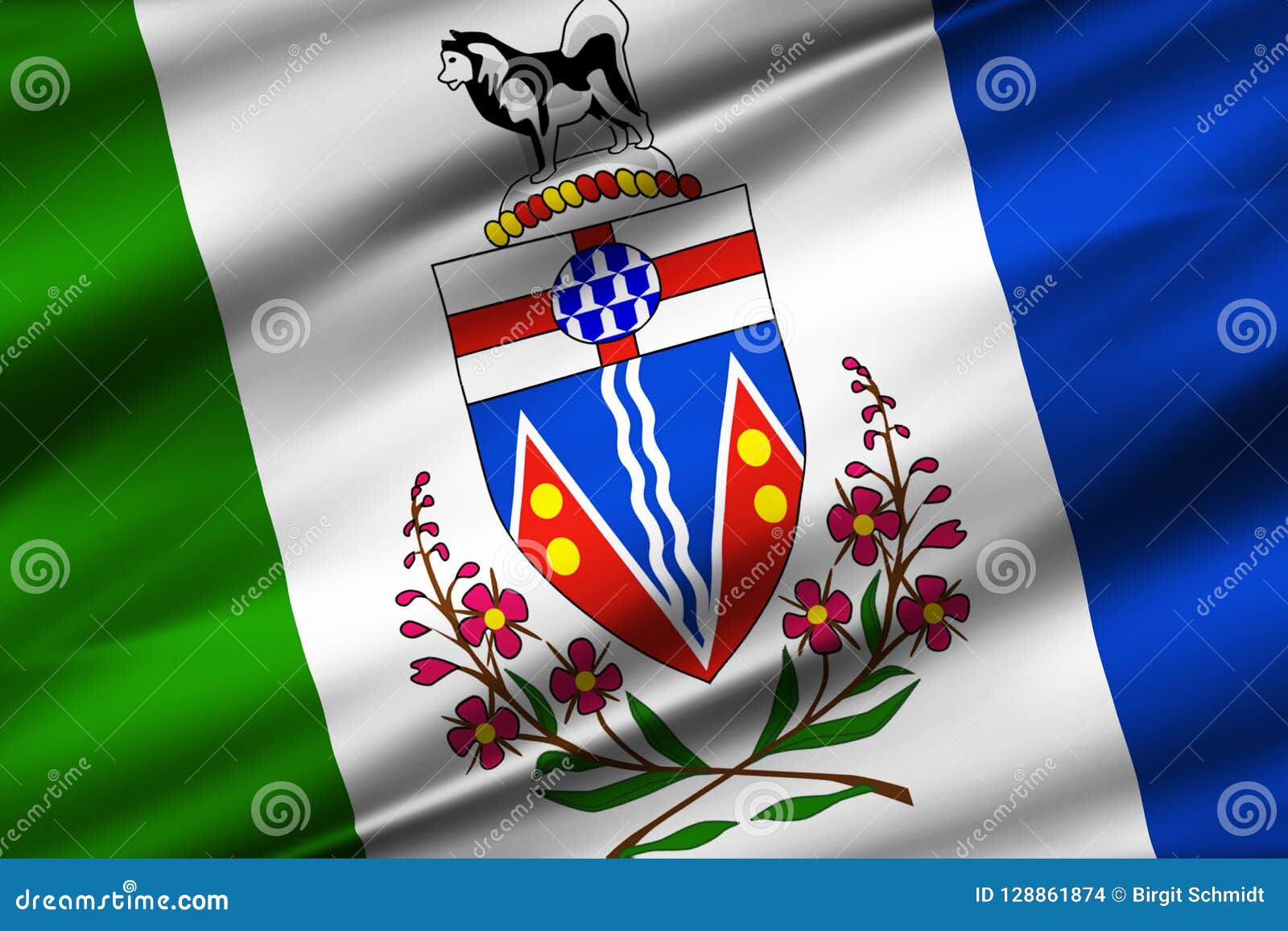 Illustration De Drapeau Du Yukon Illustration Stock - Illustration du ...