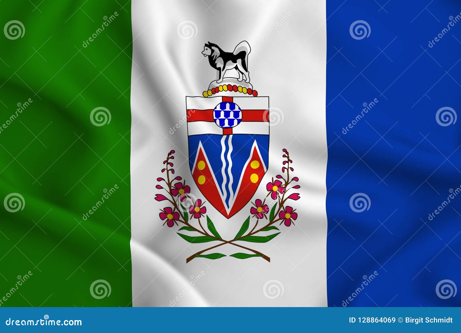 Illustration De Drapeau Du Yukon Illustration Stock - Illustration du ...