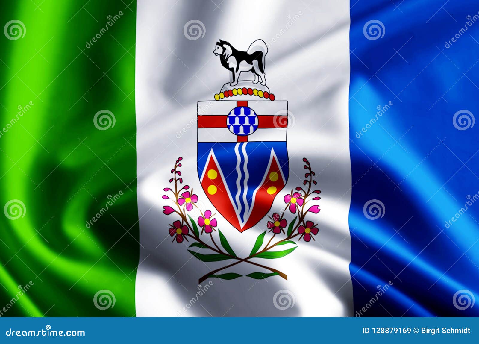 Illustration De Drapeau Du Yukon Illustration Stock - Illustration du ...