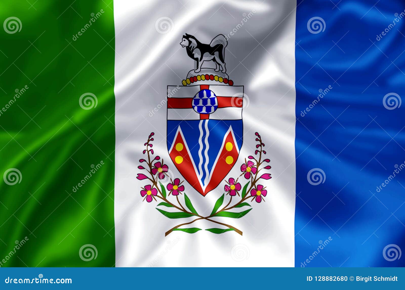 Illustration De Drapeau Du Yukon Illustration Stock - Illustration du ...