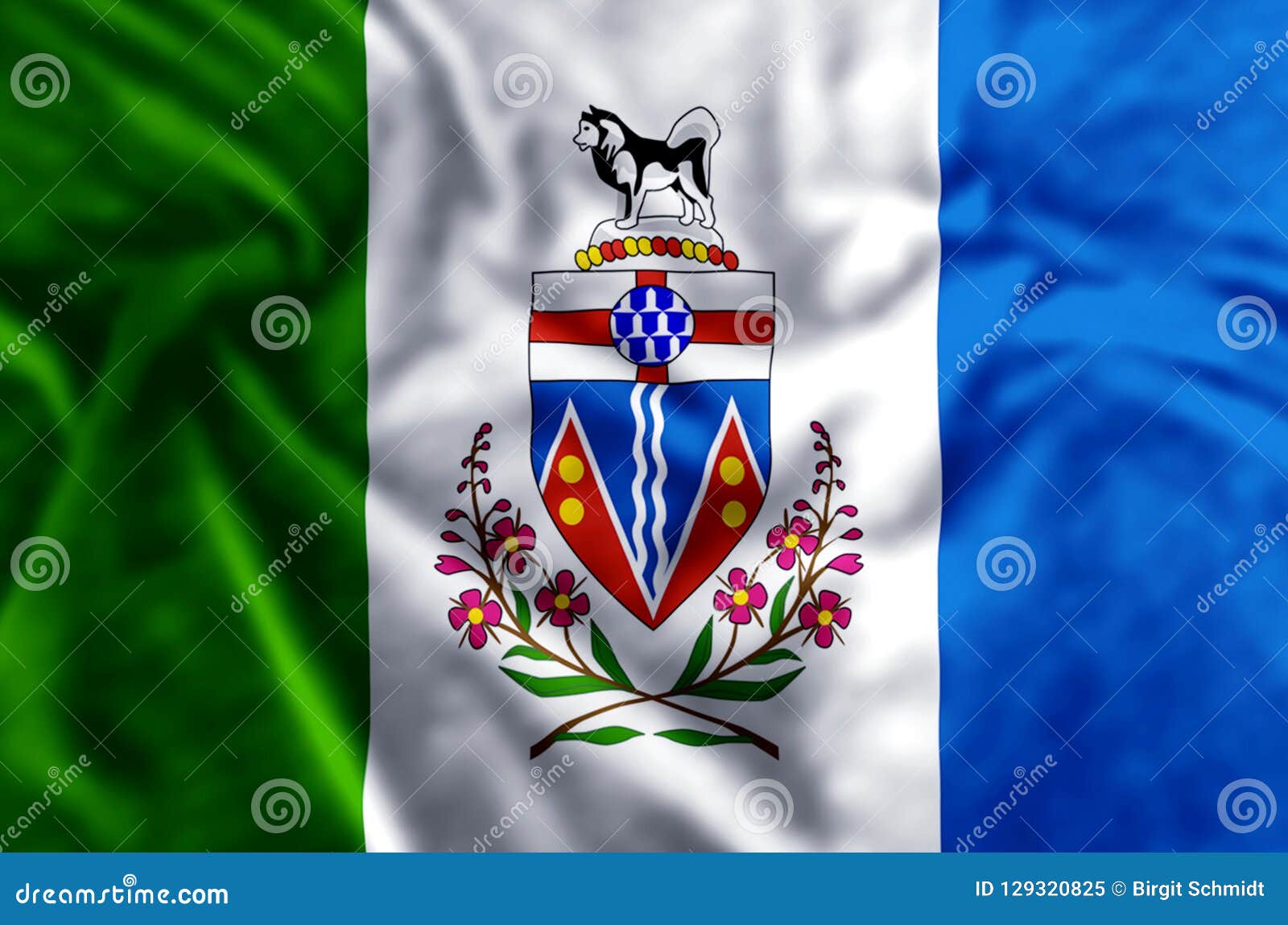Illustration De Drapeau Du Yukon Illustration Stock - Illustration du ...