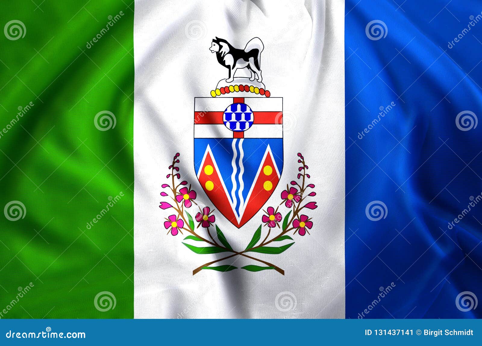 Illustration De Drapeau Du Yukon Illustration Stock - Illustration du ...