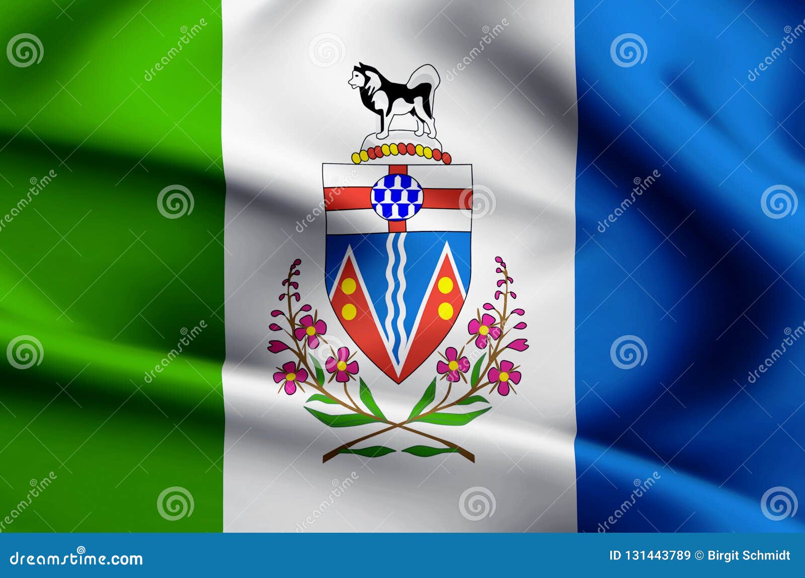 Illustration De Drapeau Du Yukon Illustration Stock - Illustration du ...