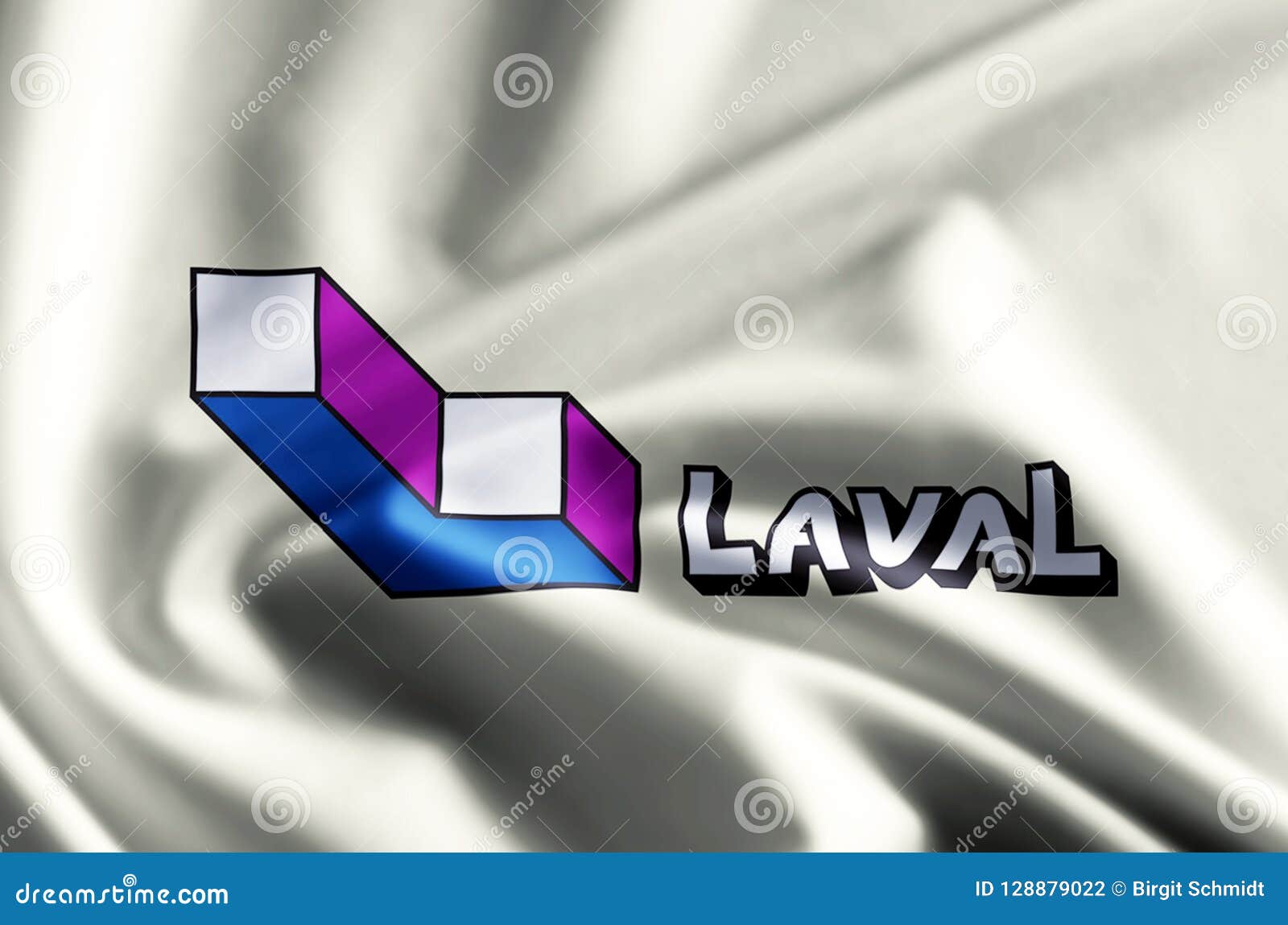 Illustration De Drapeau De Laval Québec Illustration Stock ...