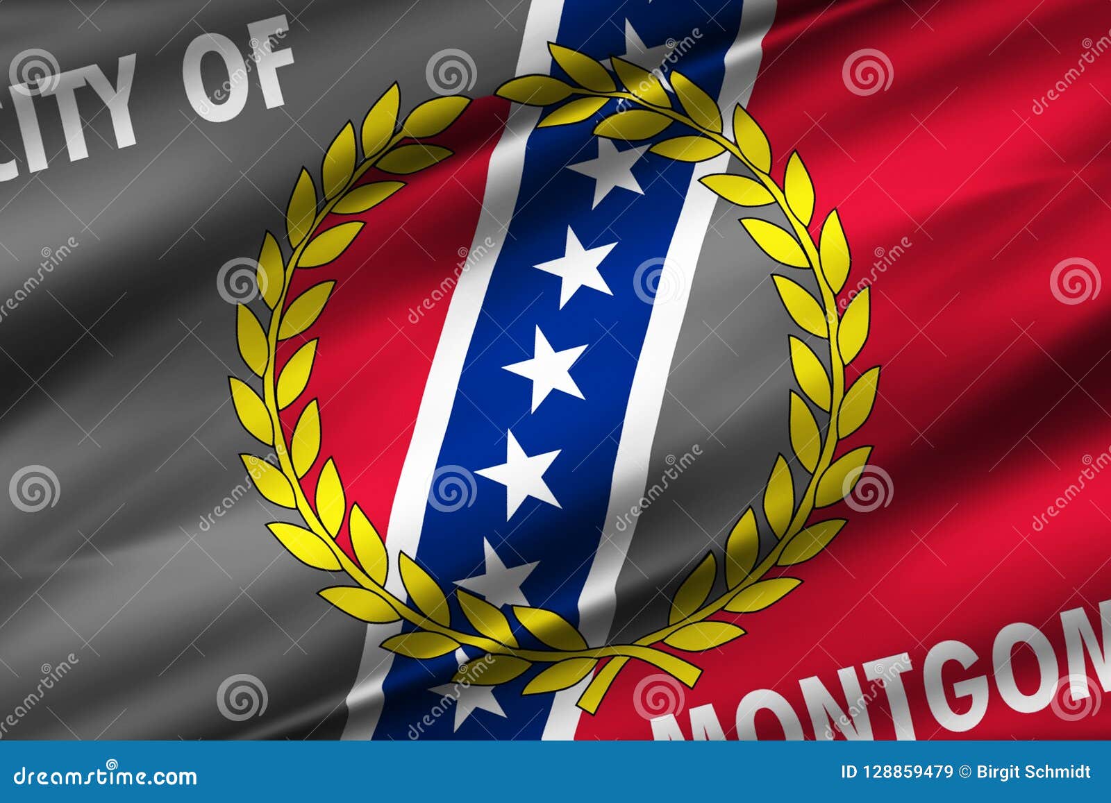 Illustration De Drapeau De Montgomery Alabama Illustration Stock ...