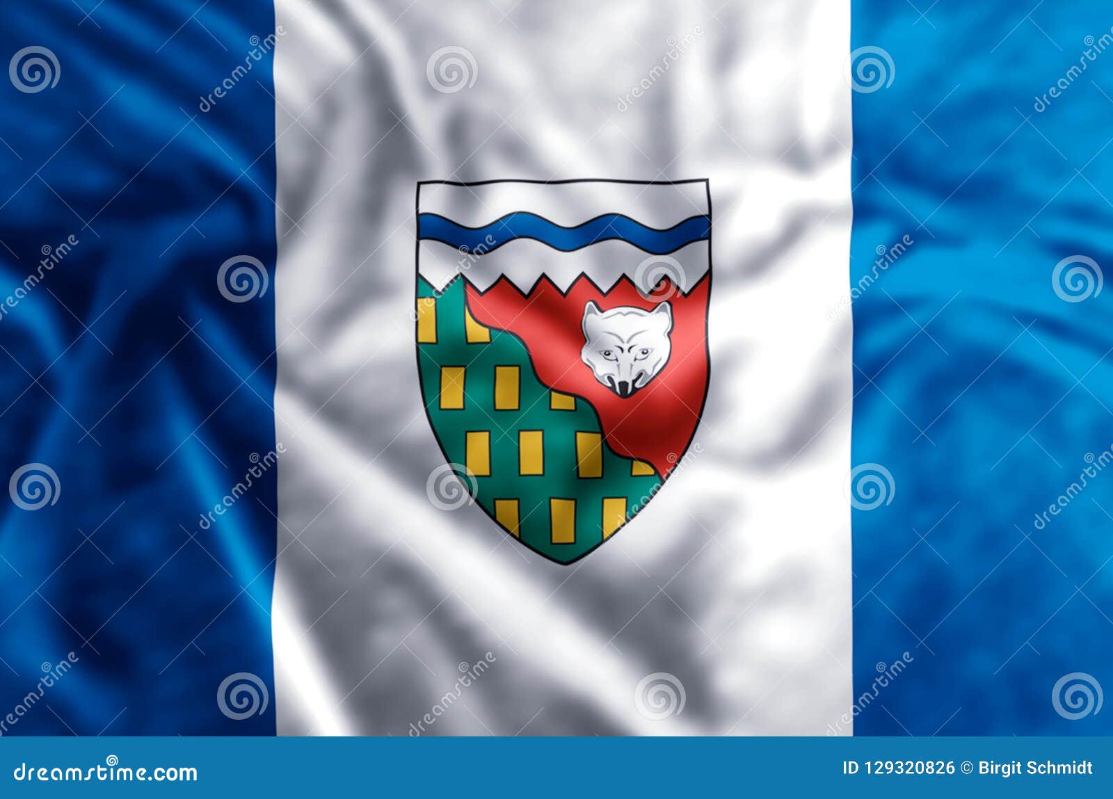 Illustration De Drapeau De Territoires Du Nord-ouest Illustration Stock ...