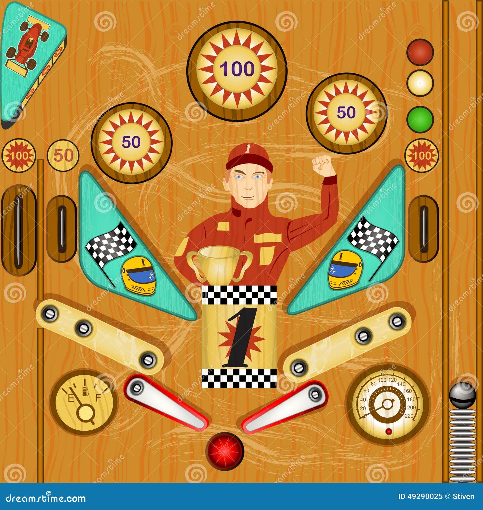 Illustration 2 de flipper illustration de vecteur. Illustration du ...