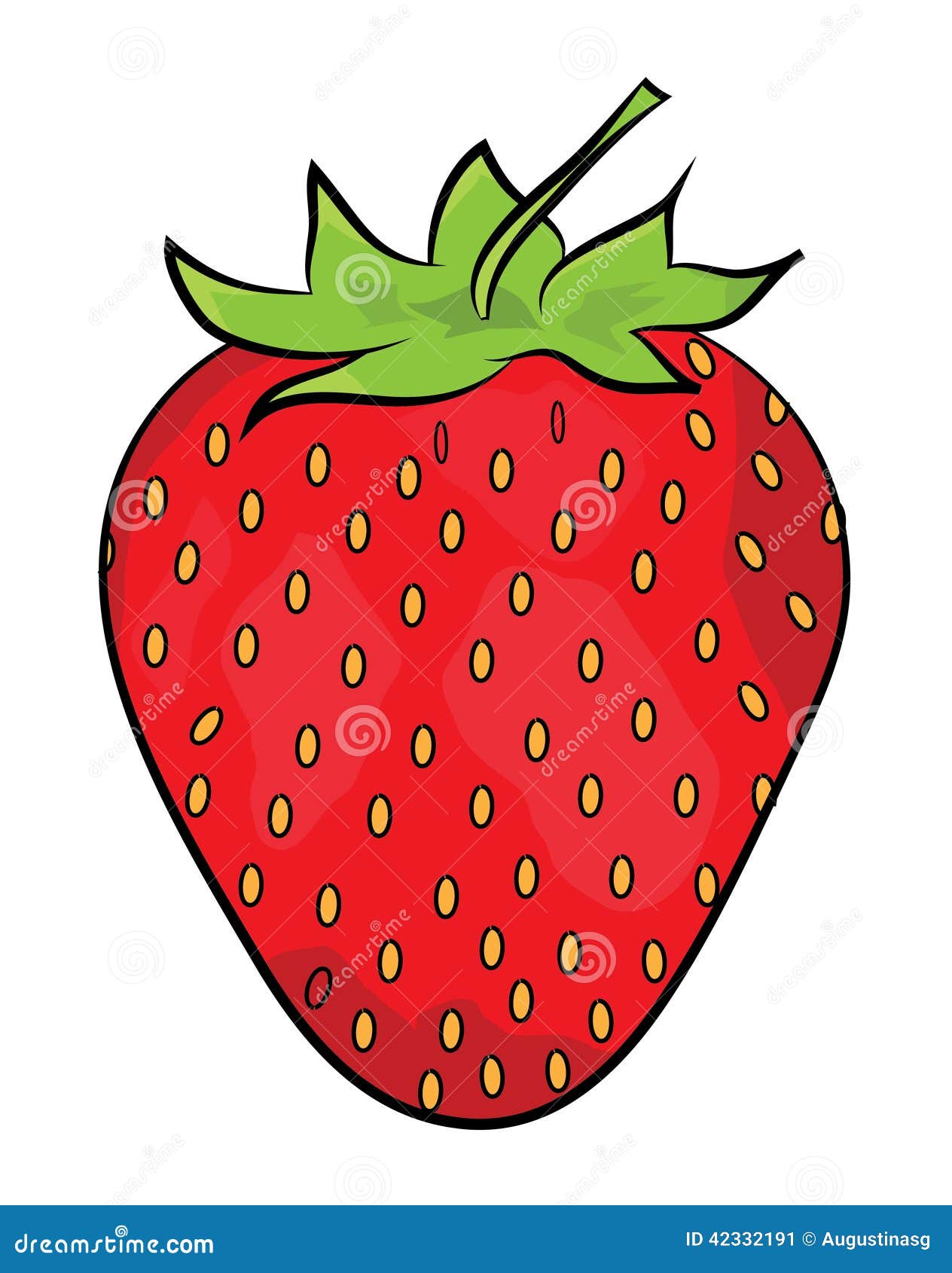 Illustration de fraise illustration stock. Illustration du drôle - 42332191