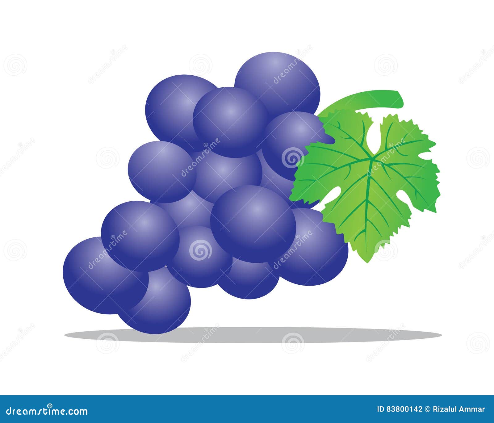 Illustration De Fruit De Raisin Illustration de Vecteur - Illustration ...