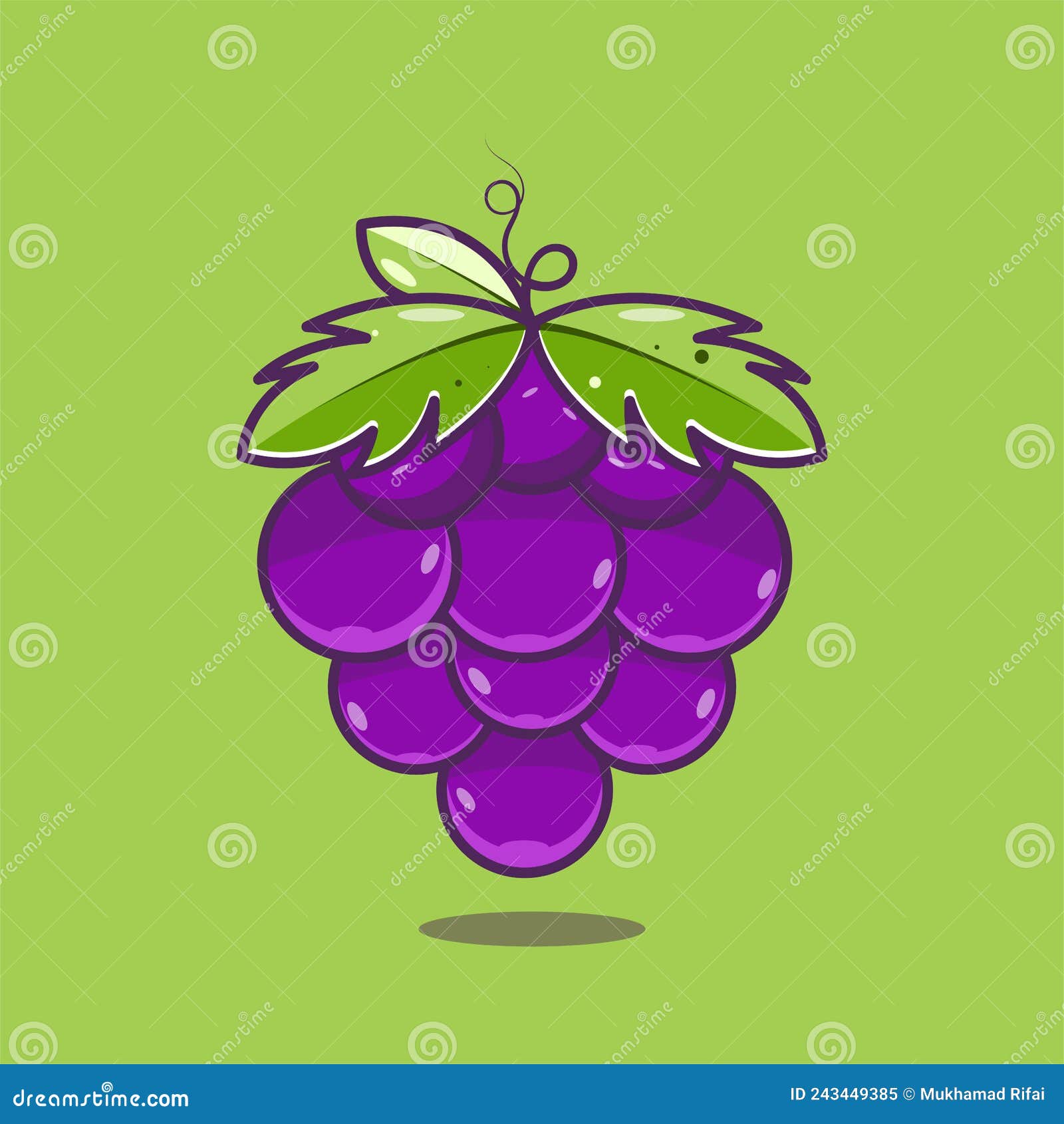 Illustration De Fruit De Raisin Dessin Concept De Raisin Illustration ...