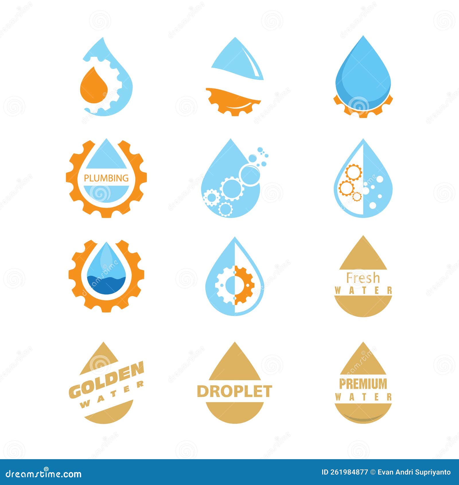 Illustration De Goutte D'eau Logo Vectoriel Illustration de Vecteur - Illustration du abstrait ...