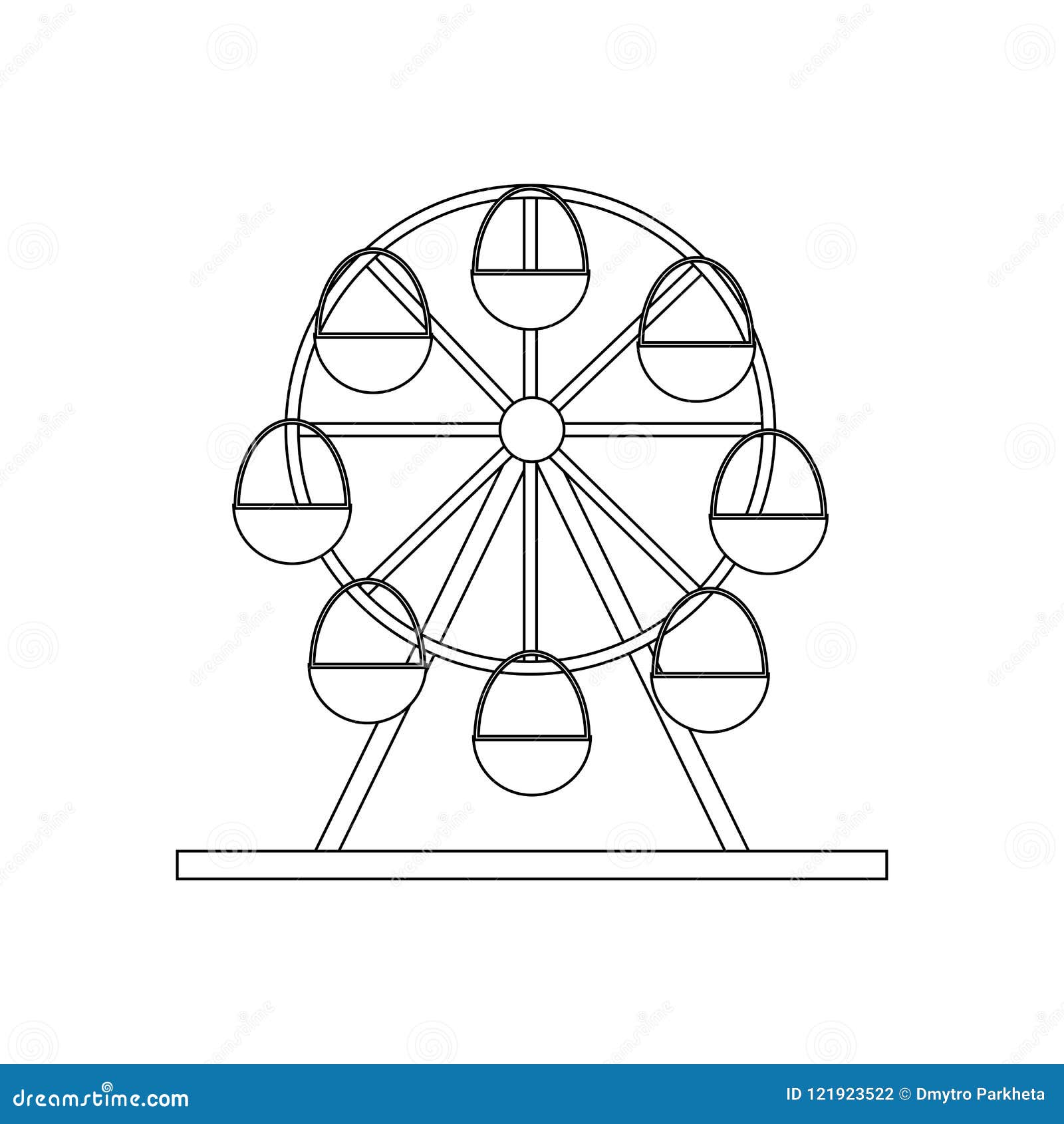 Illustration De Grande Roue Illustration de Vecteur - Illustration du ...