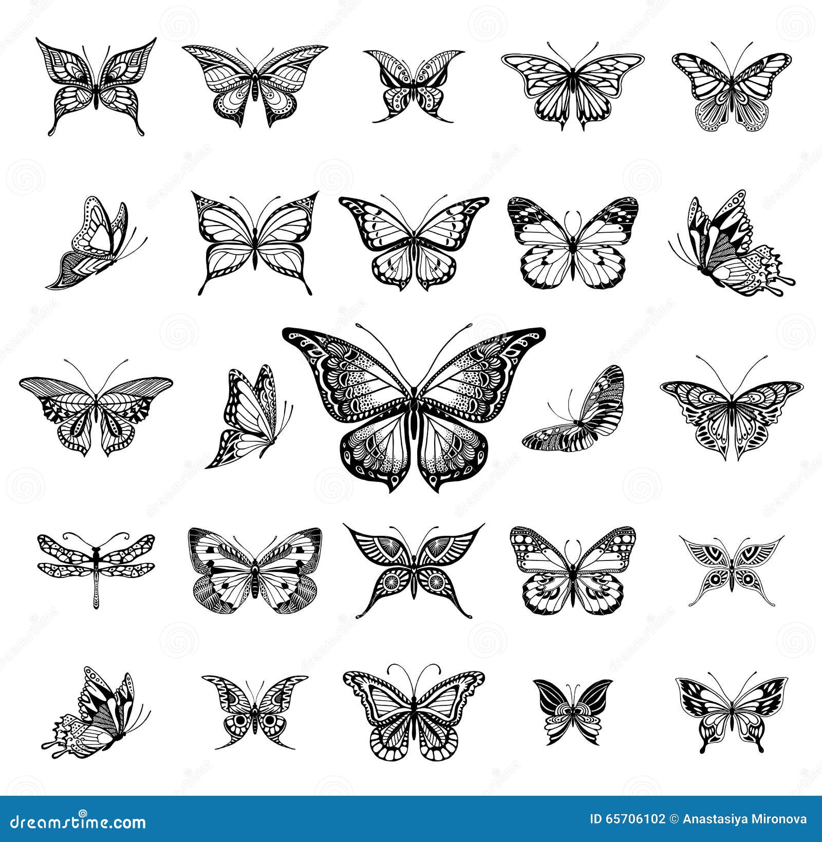 Illustration De Graphique De Papillons Illustration de Vecteur ...