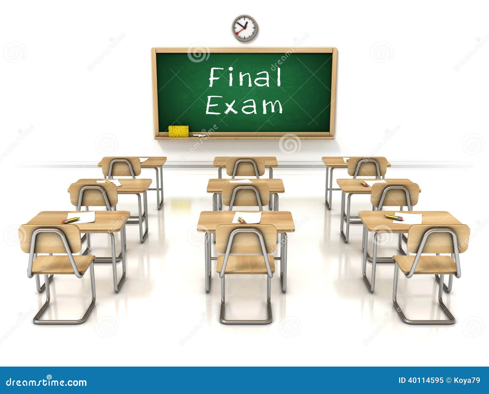 Illustration De L'examen Final 3d Illustration Stock - Illustration du ...