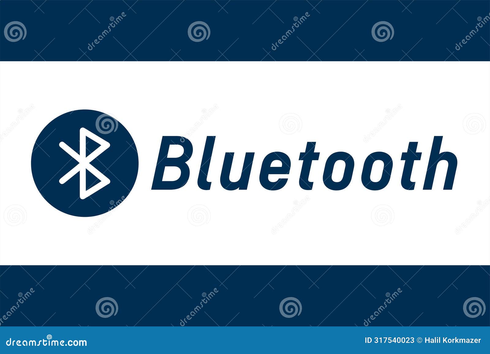 Illustration De La Communication Du Symbole Bluetooth Illustration de ...