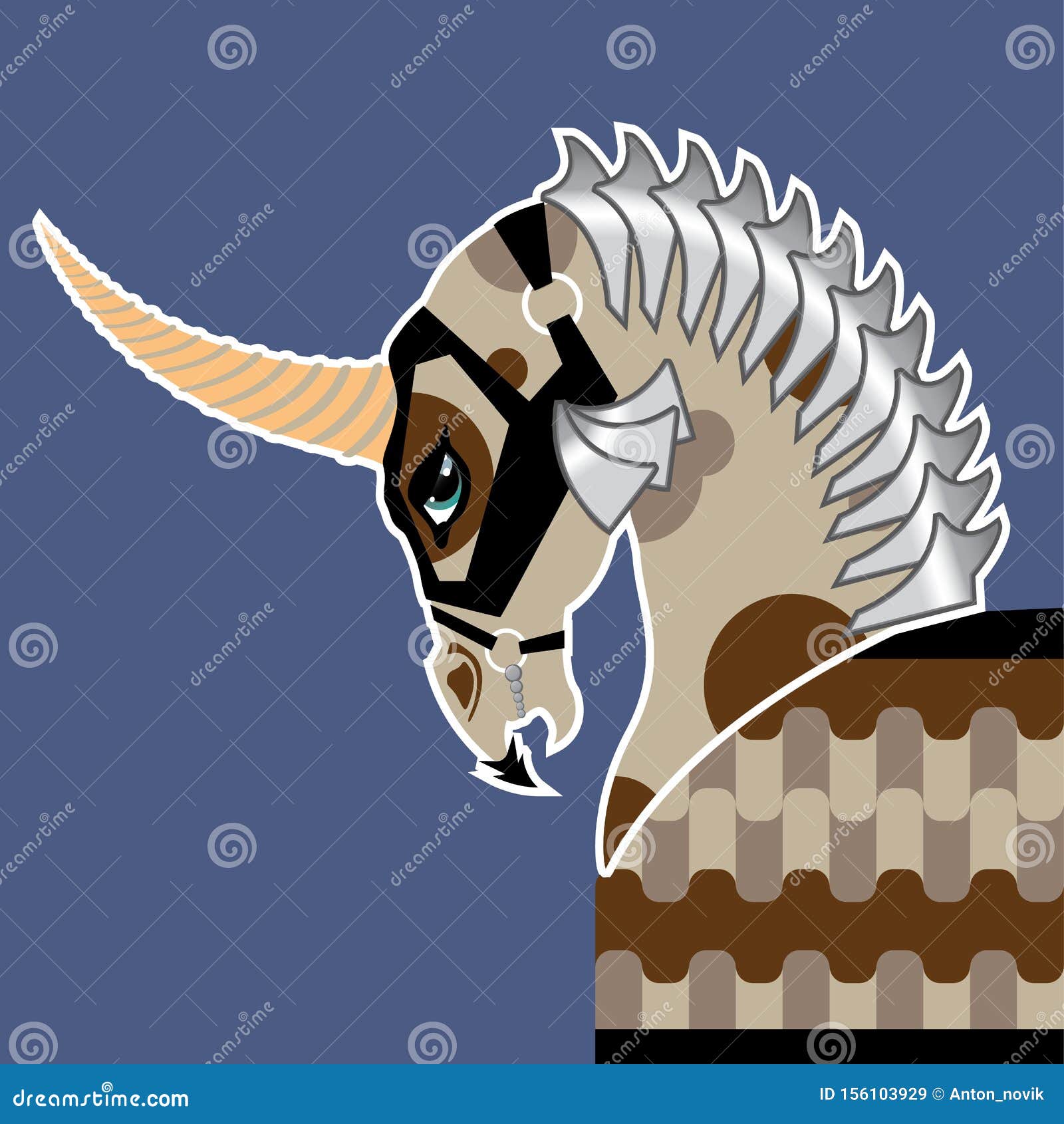 Illustration De La Licorne De Bataille Illustration de Vecteur ...