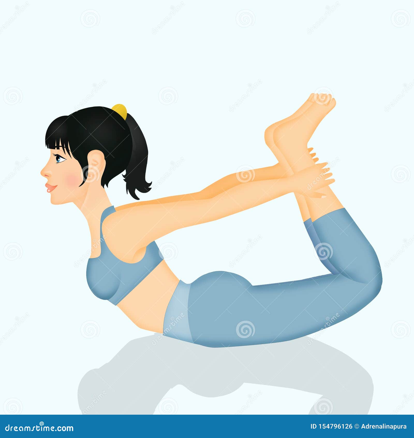 Illustration De La Pose D'arc Illustration Stock - Illustration du ...