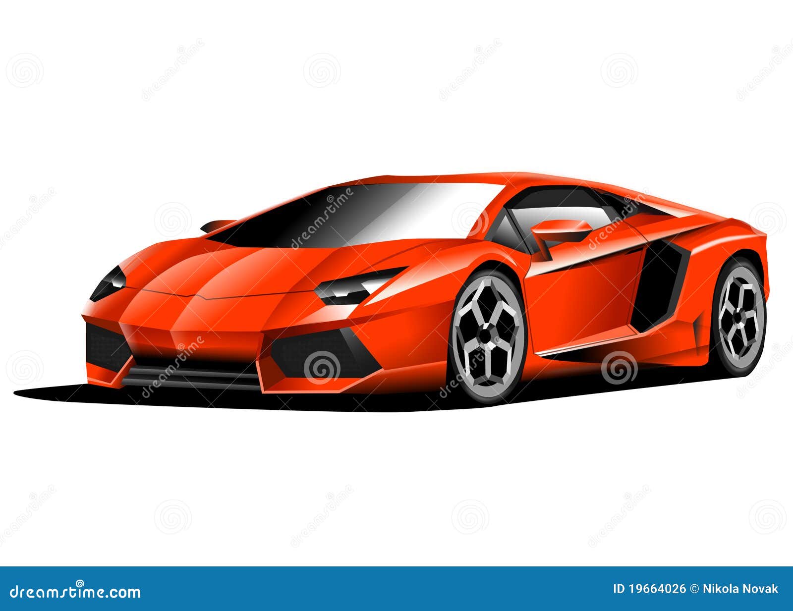 Illustration De Lamborghini Avantador Illustration Stock - Illustration ...