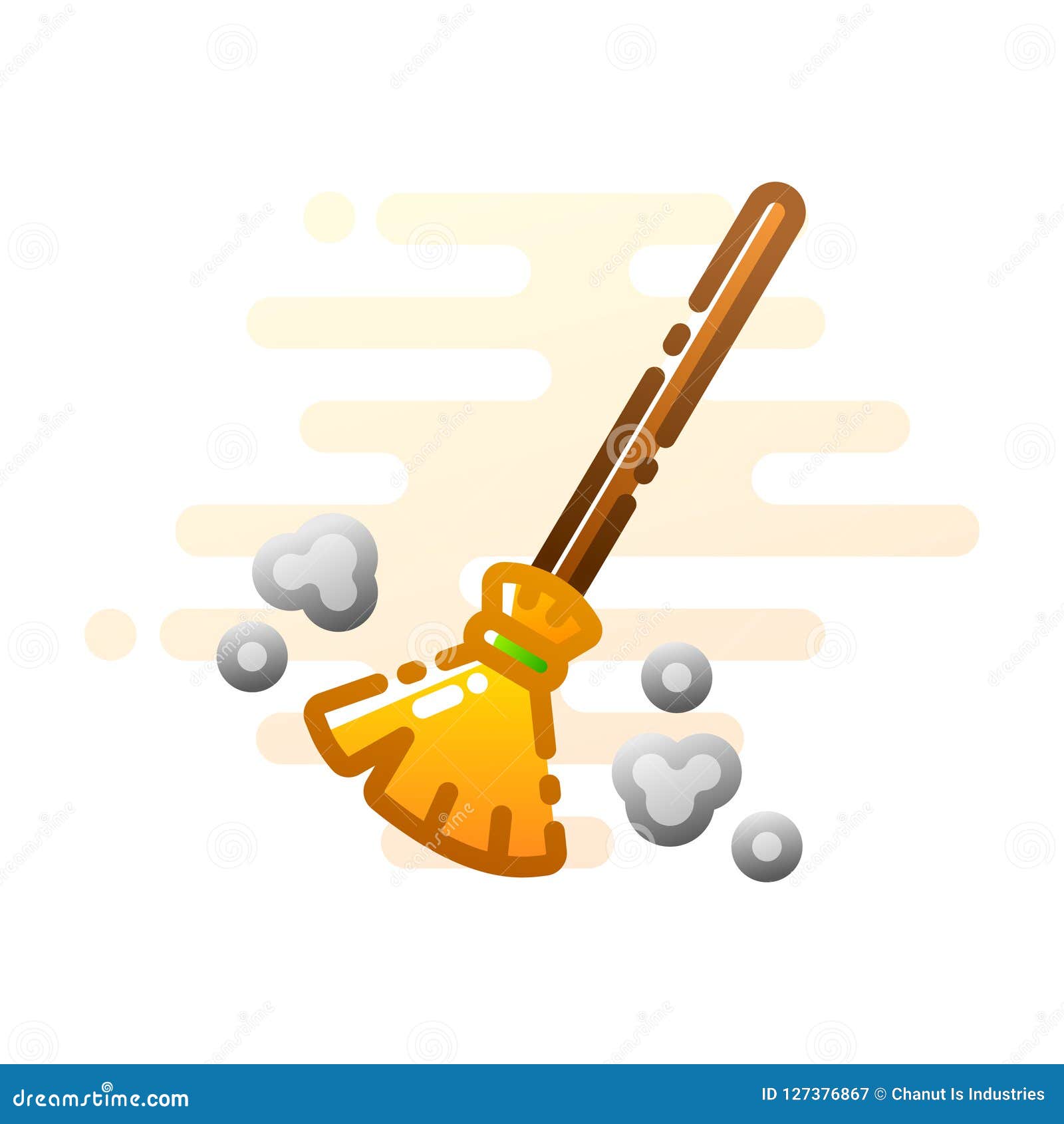 Illustration De LineColor De Balai Illustration de Vecteur ...