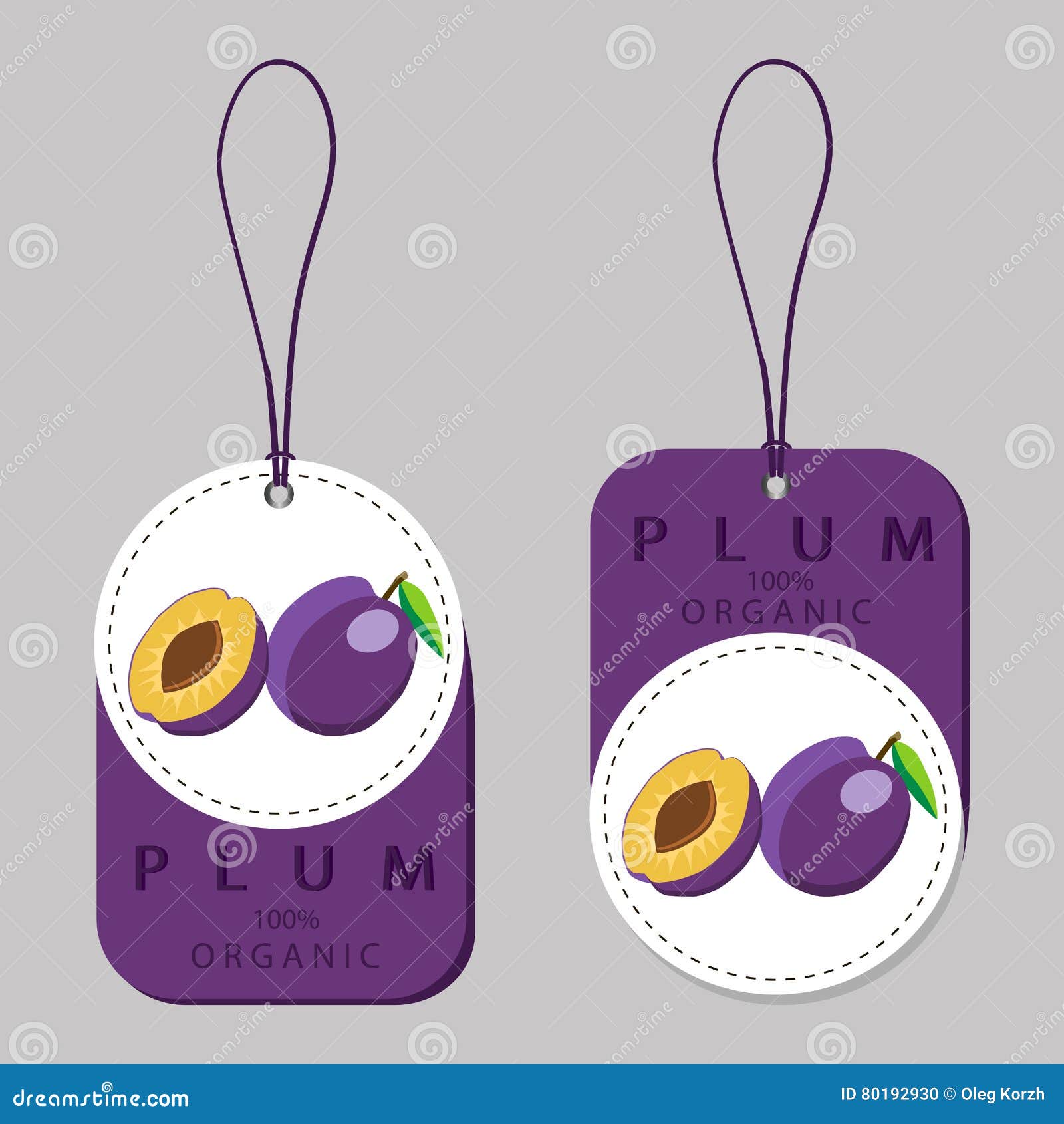 Illustration De Logo Pour La Prune Illustration de Vecteur ...