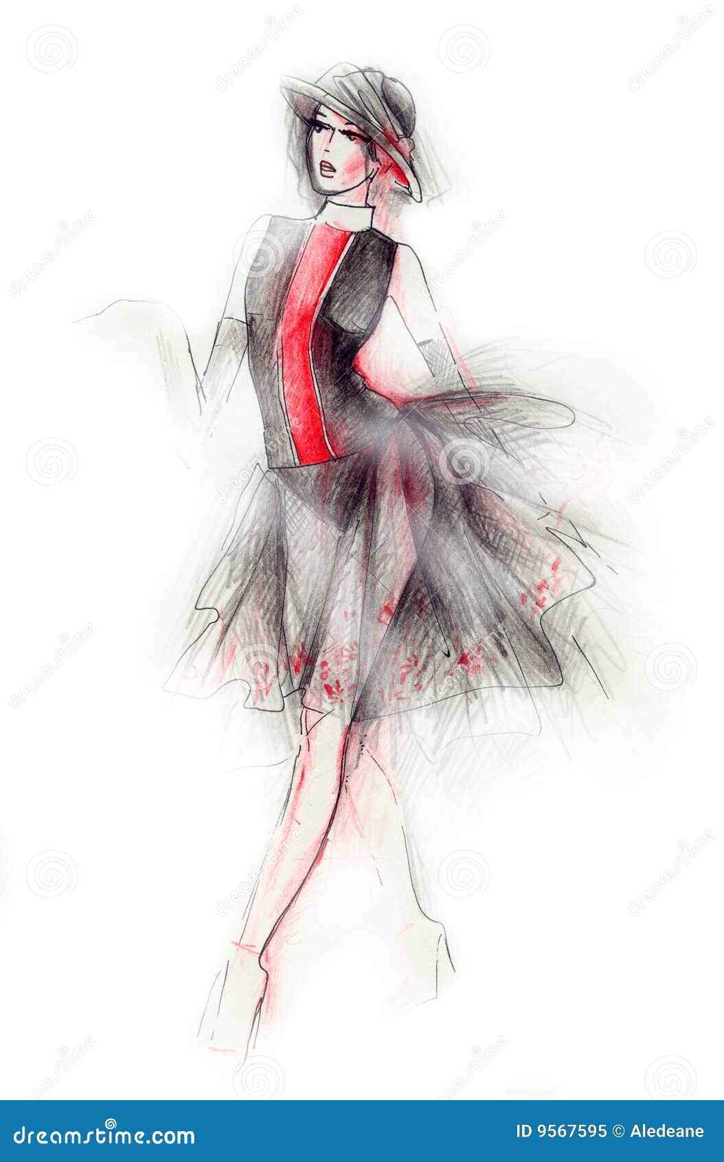 Illustration de mode illustration stock. Illustration du tutu - 9567595