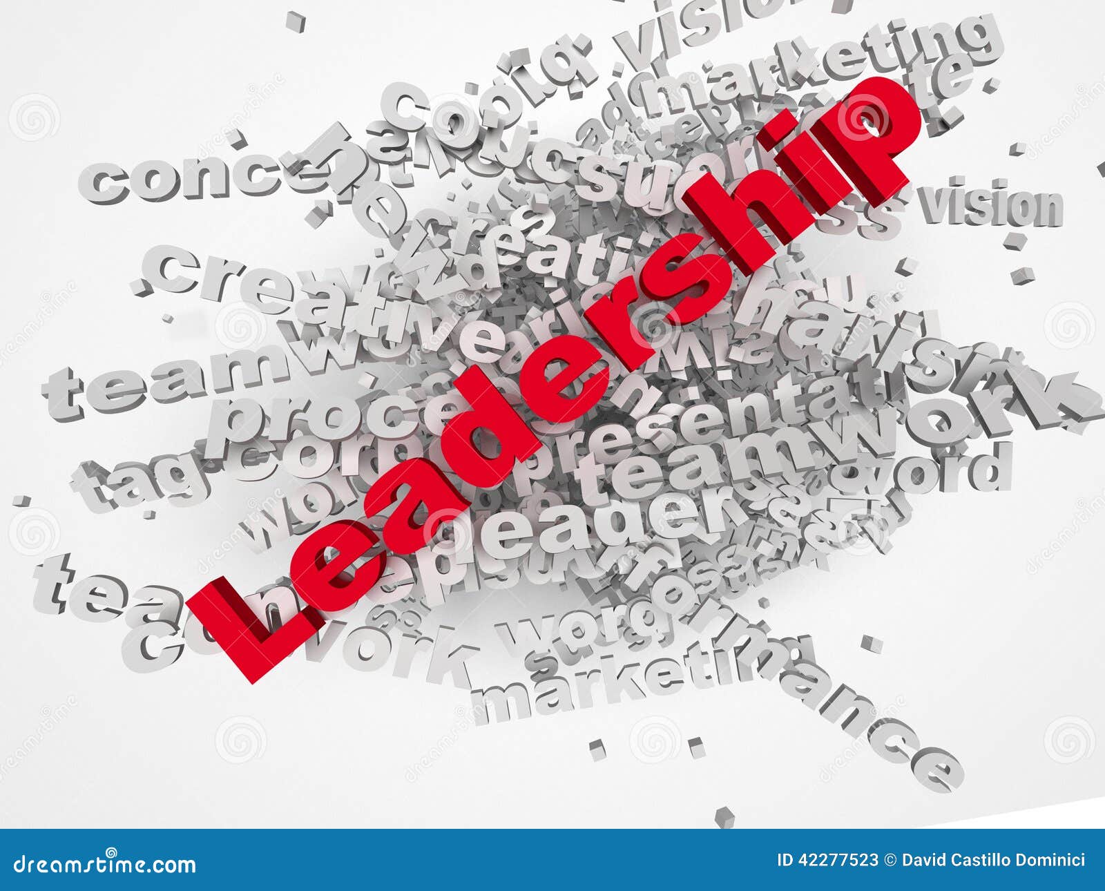 Illustration De Nuage De Mot De La Direction 3d Collage De Word ...