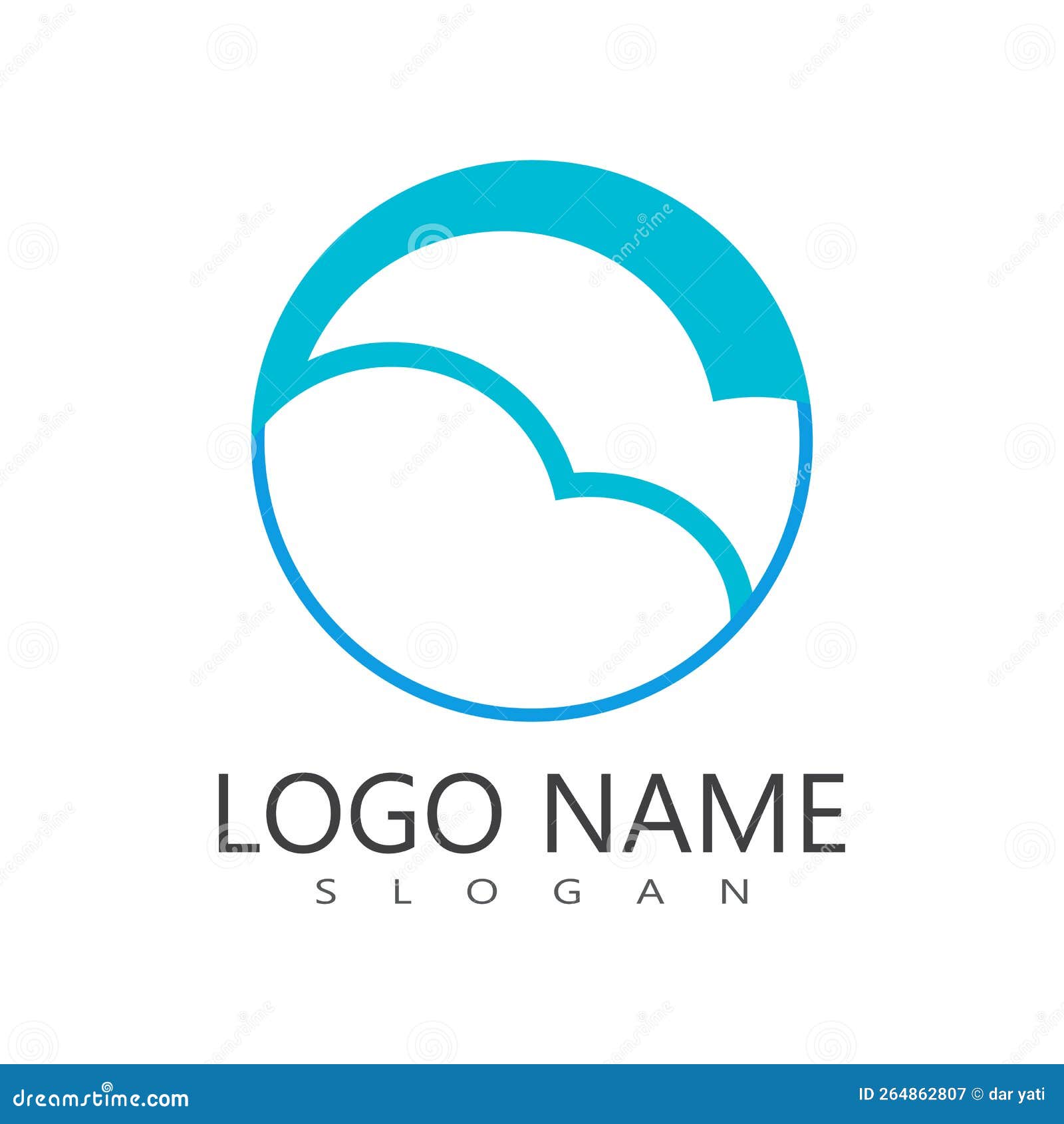 Illustration De Nuage Logo Vectoriel Conception Plate Illustration de ...