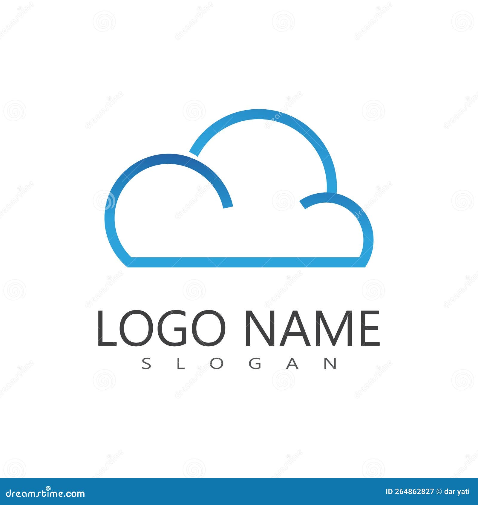 Illustration De Nuage Logo Vectoriel Conception Plate Illustration de ...