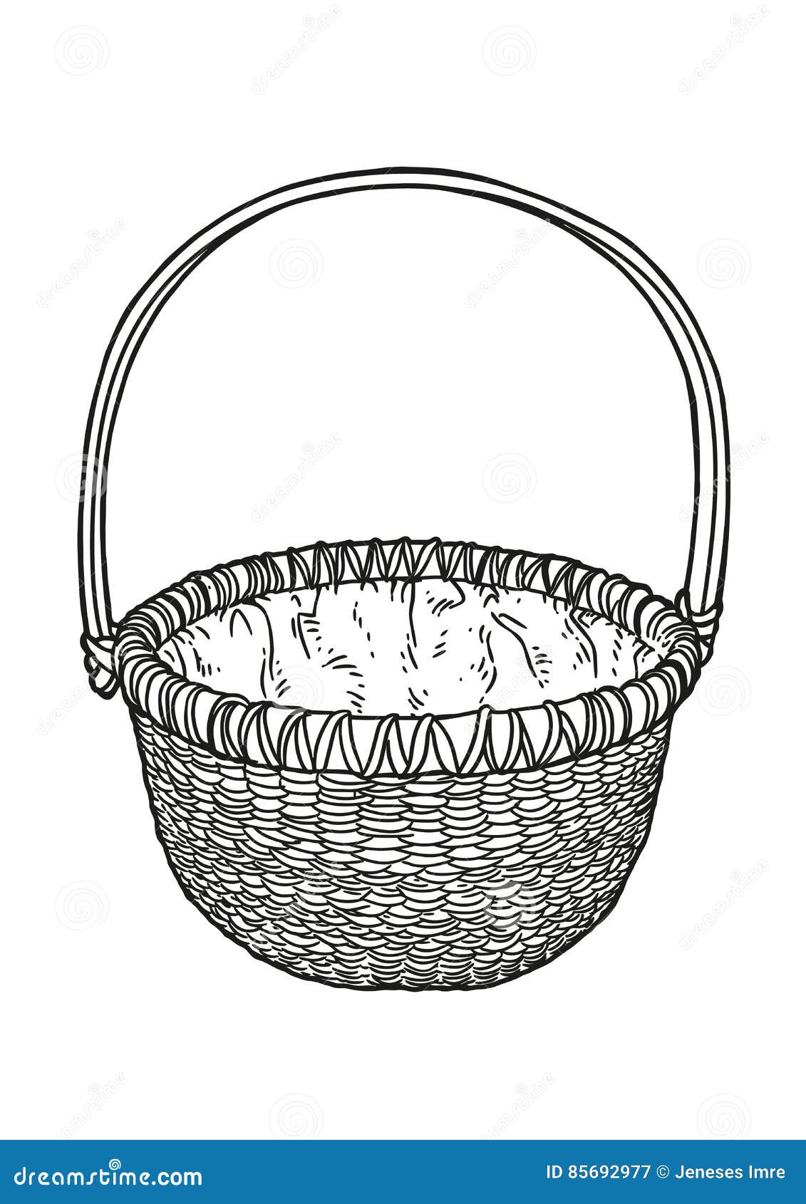 Illustration De Panier, Dessin, Gravure Illustration de Vecteur ...
