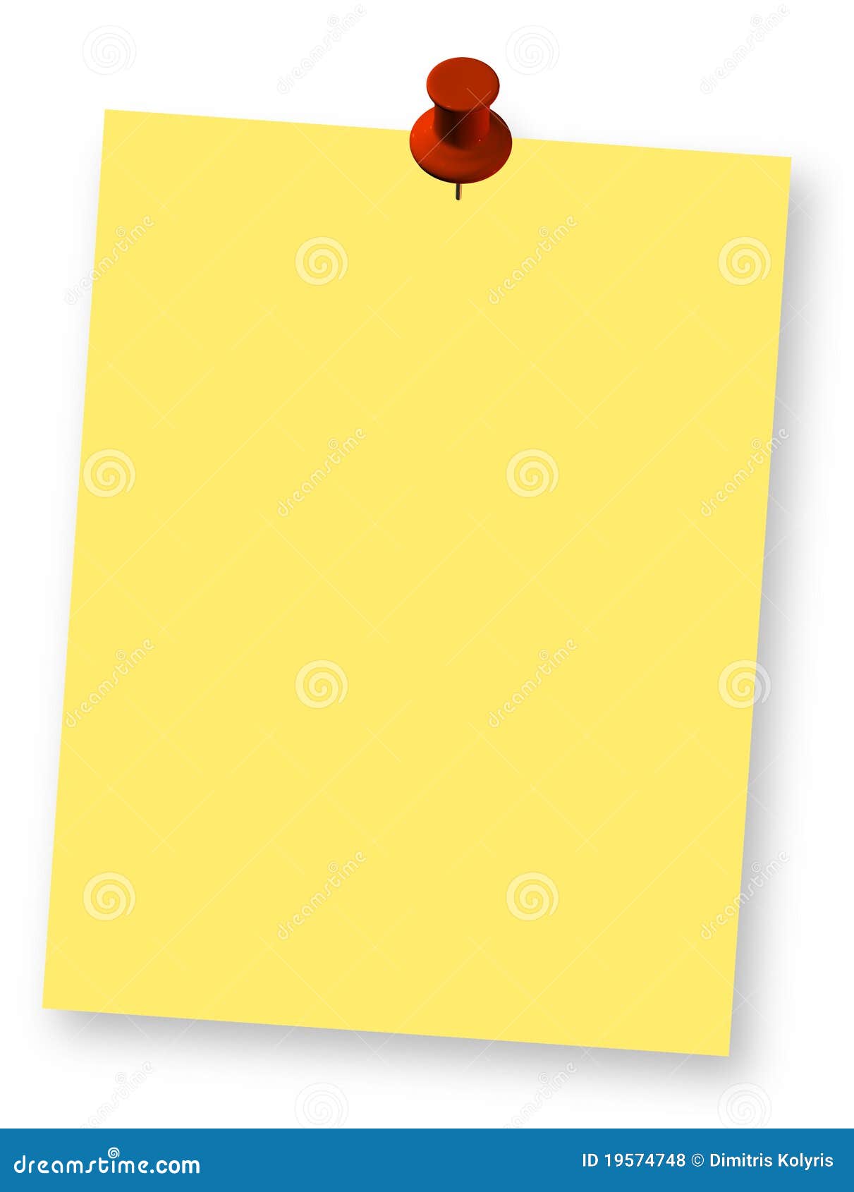 Illustration De Papier Et De Punaise De Note Illustration Stock ...